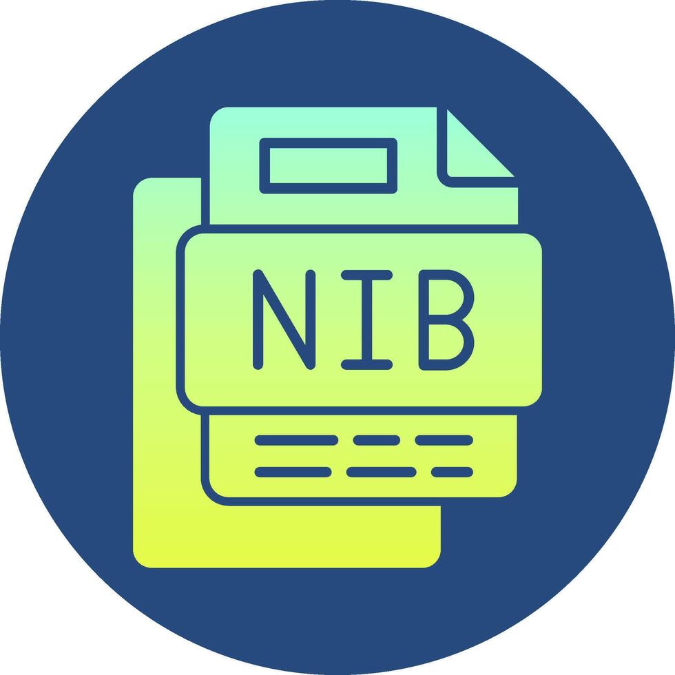 Nib File Gradient Circle Icon 47475773 Vector Art at Vecteezy