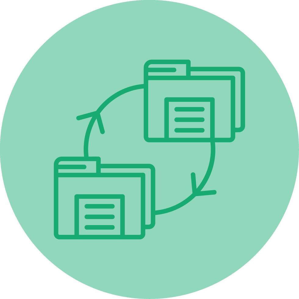 Files Exchange Line Dual Tone Circle Icon 47476041 Vector Art at Vecteezy