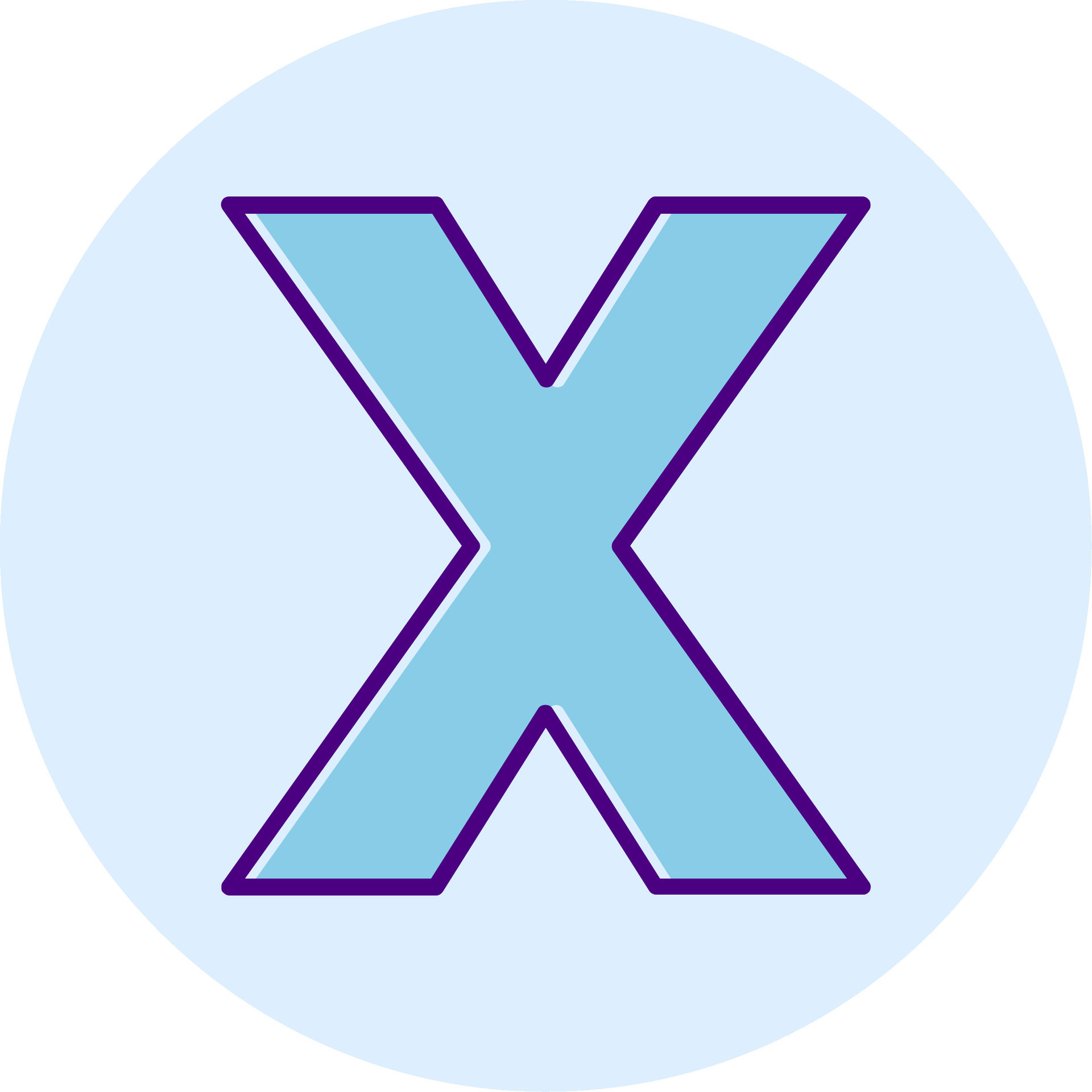 Small x Icon 47477300 Vector Art at Vecteezy