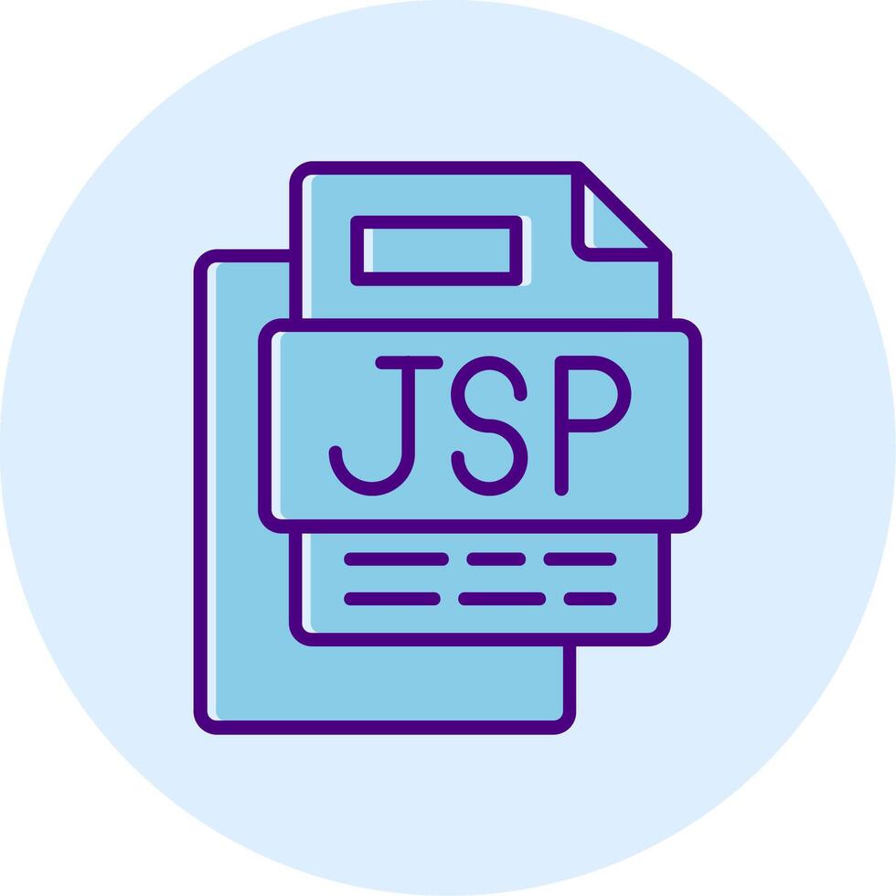 JSP File Line Dual Tone Circle Icon 47477451 Vector Art at Vecteezy