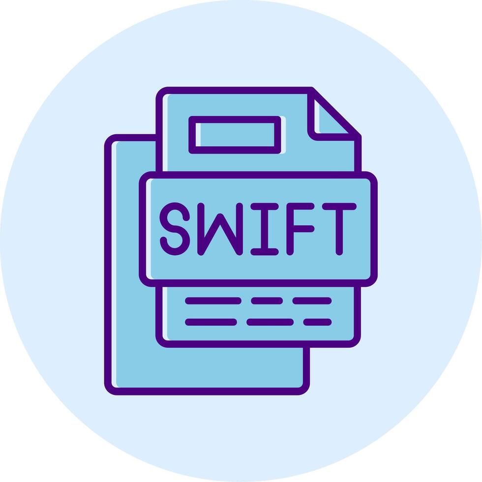 Swift File Line Dual Tone Circle Icon 47477577 Vector Art at Vecteezy