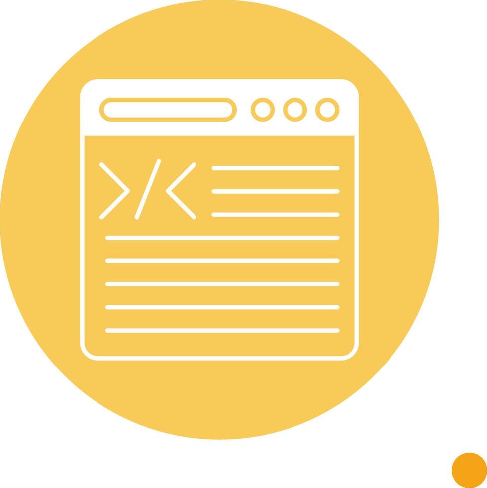 Coding Long Shadow Circle Icon 47478565 Vector Art at Vecteezy