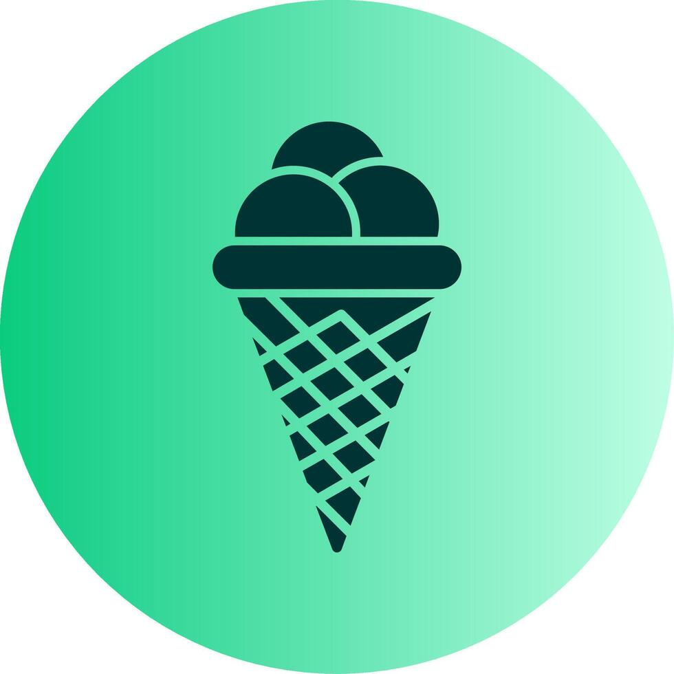 Ice Cream Dual Tone Gradient Circle Icon 47482011 Vector Art At Vecteezy