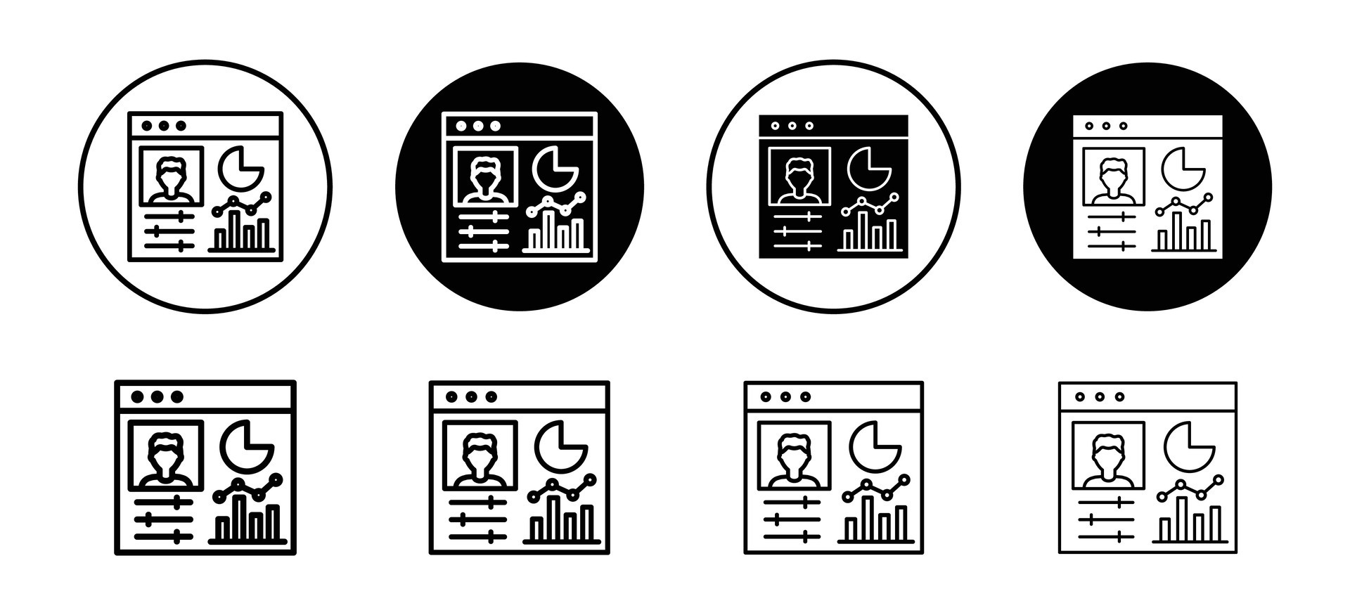 Admin panel icon 47482480 Vector Art at Vecteezy