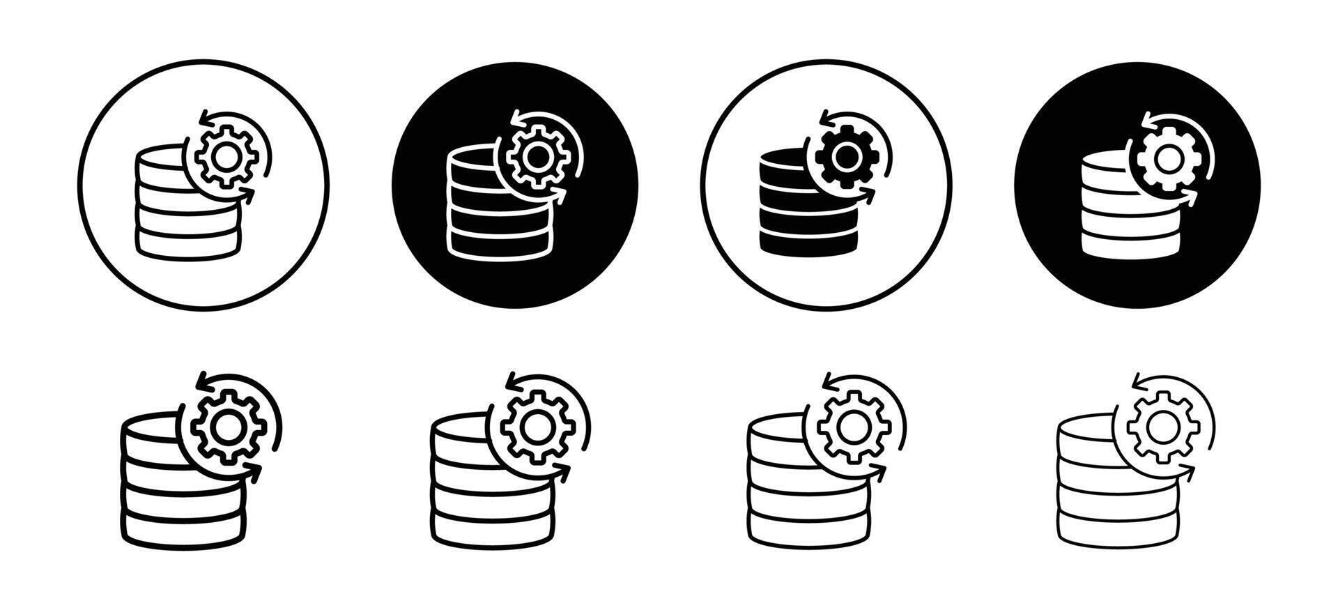 Data Processing Icon Set Collection For Web 47483188 Vector Art At Vecteezy