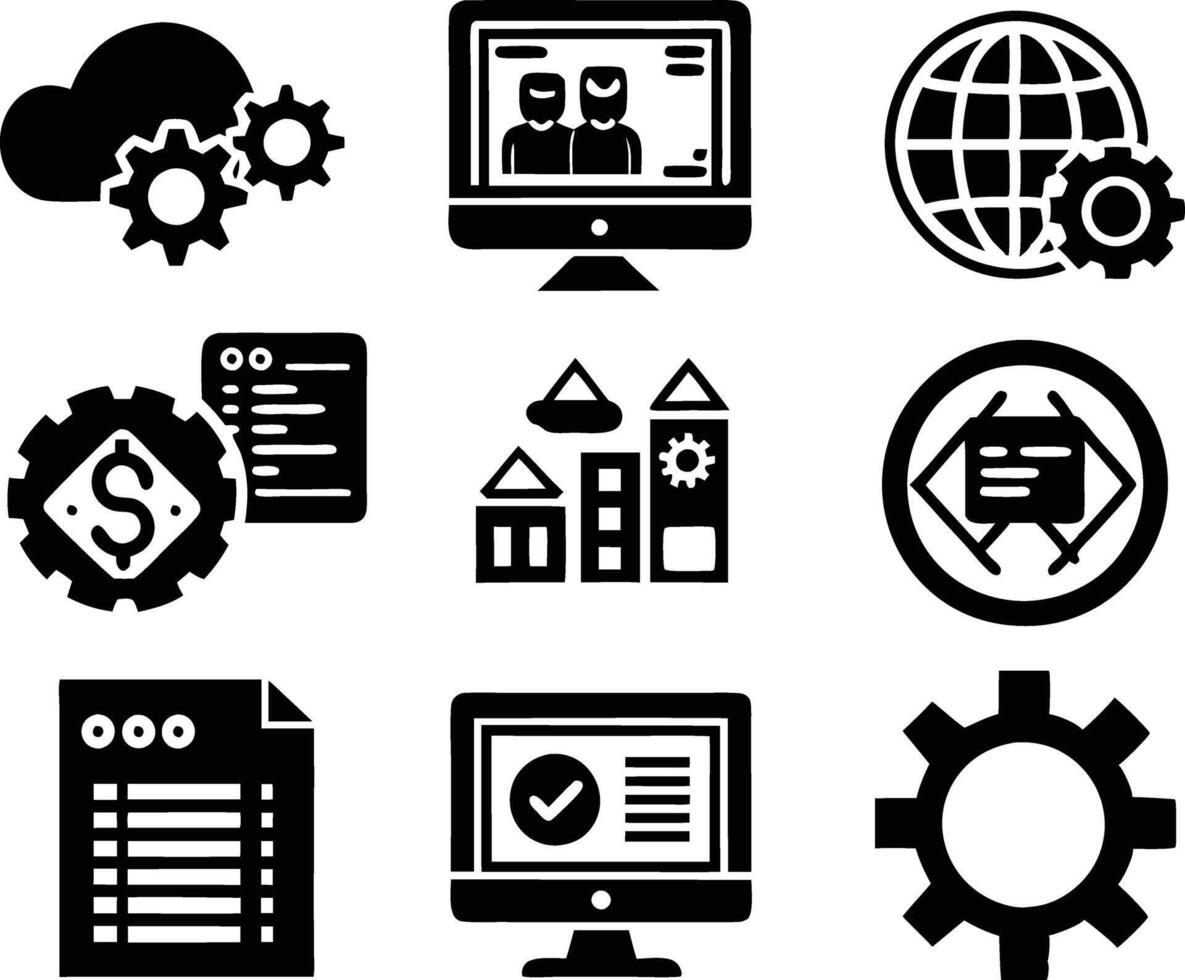 set of Programming icon illustration. computer, code, programming ... set of Programming icon illustration. computer, code, programming ...
