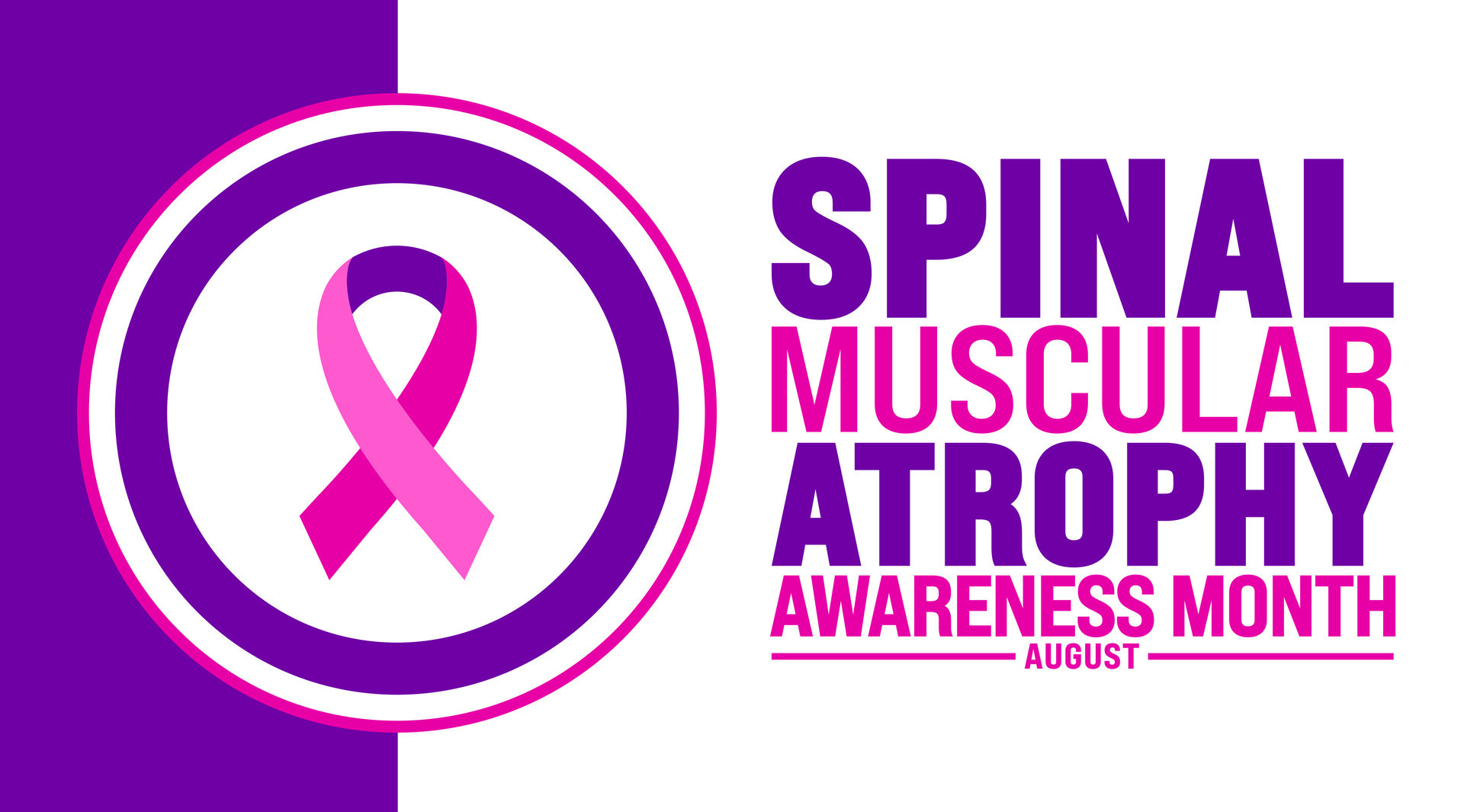 espinal muscular atrofia conciencia mes es observado cada año en agosto. fiesta concepto. modelo ...