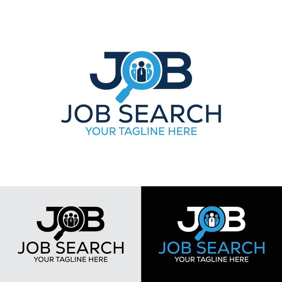Job search logo template 47490059 Vector Art at Vecteezy