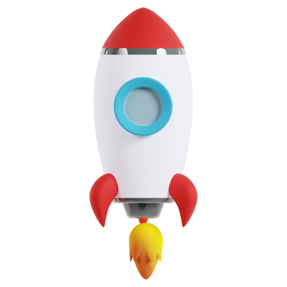 3d red and white rocket launches 47490105 PNG 3d red and white rocket launches 47490105 PNG