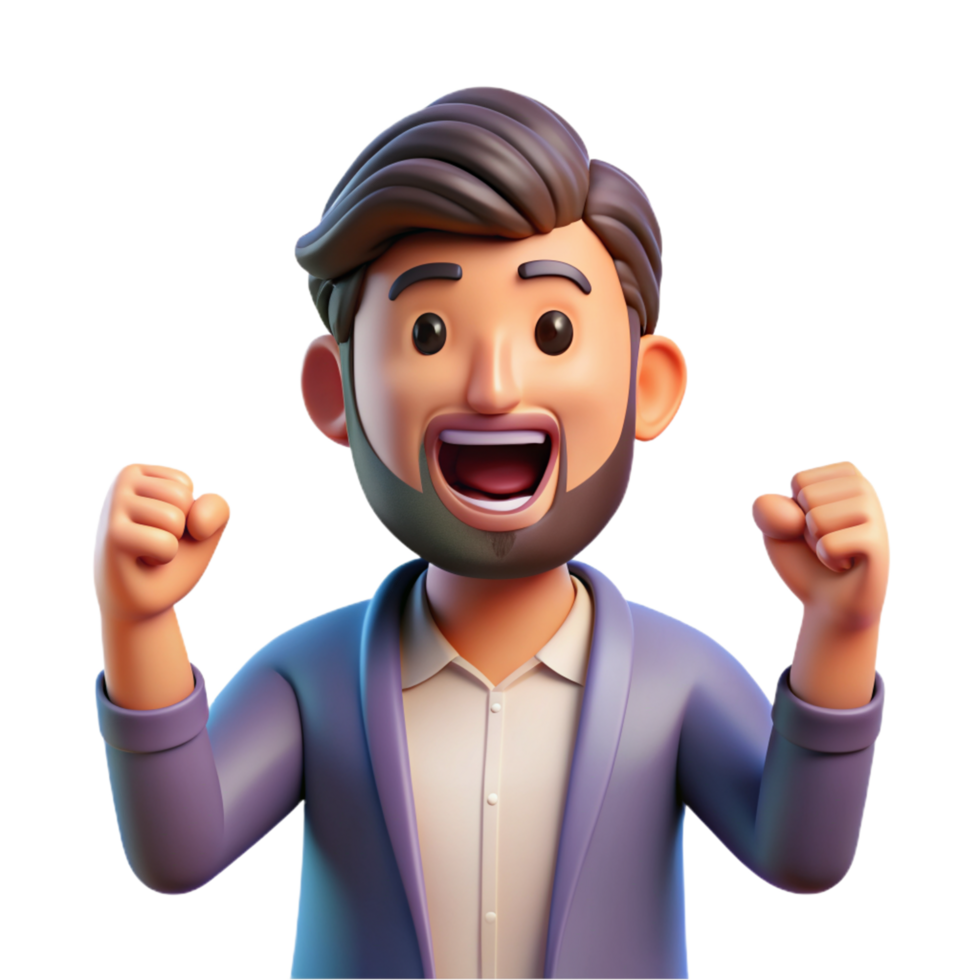 un emocionante contento hombre 3d foto 47492099 PNG un emocionante contento hombre 3d foto 47492099 PNG