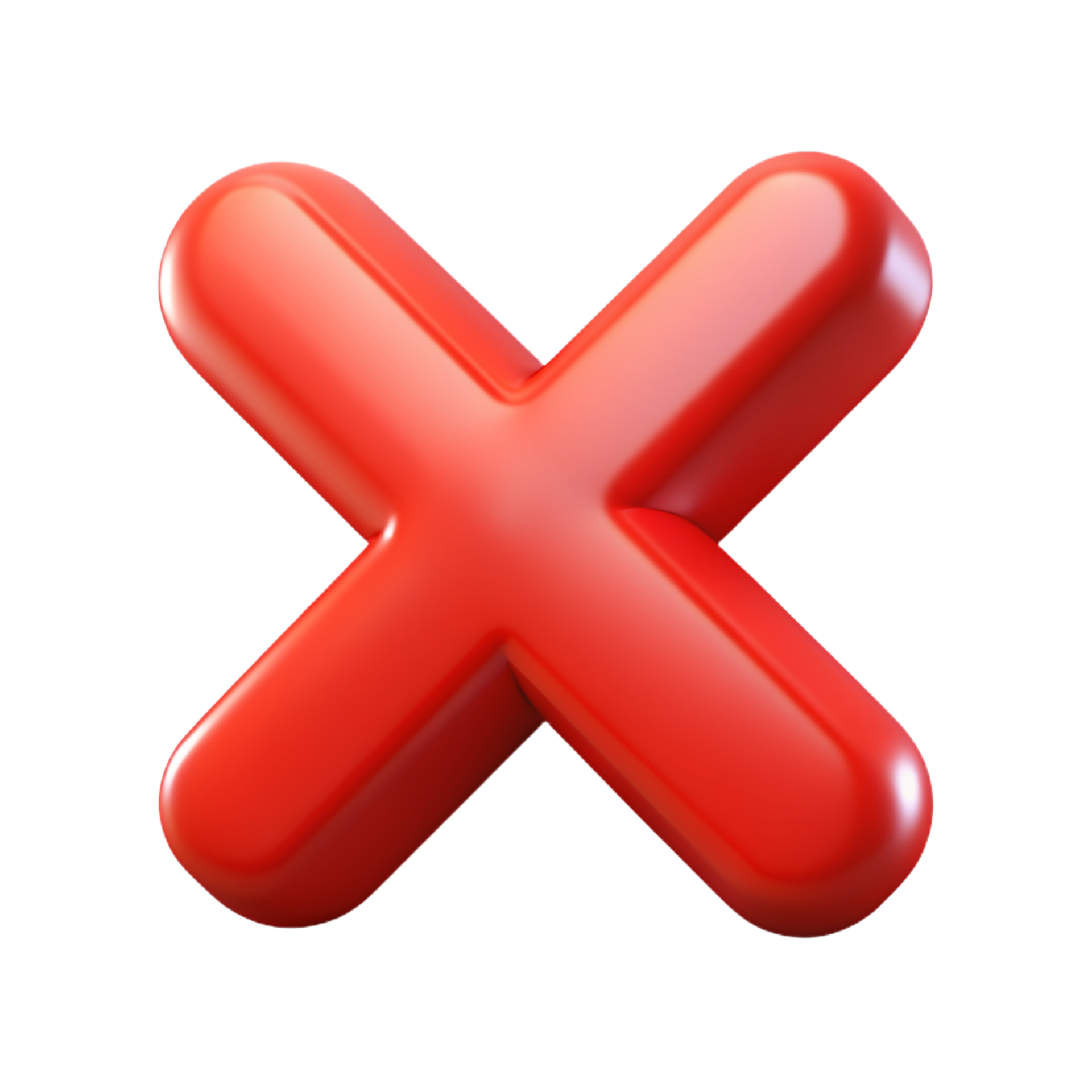 Wrong mark 3D Wrong mark icon 3D Wrong mark design 3D Wrong mark symbol 47492423 PNG