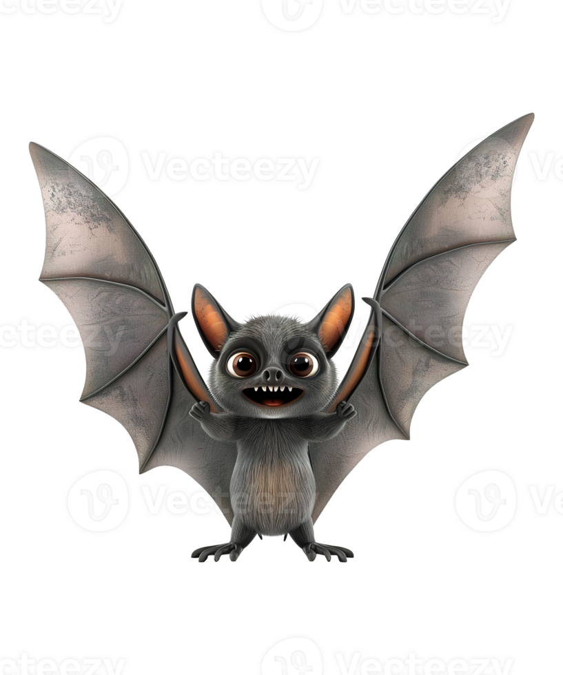 3d dibujos animados ilustración de linda murciélago 47493435 PNG