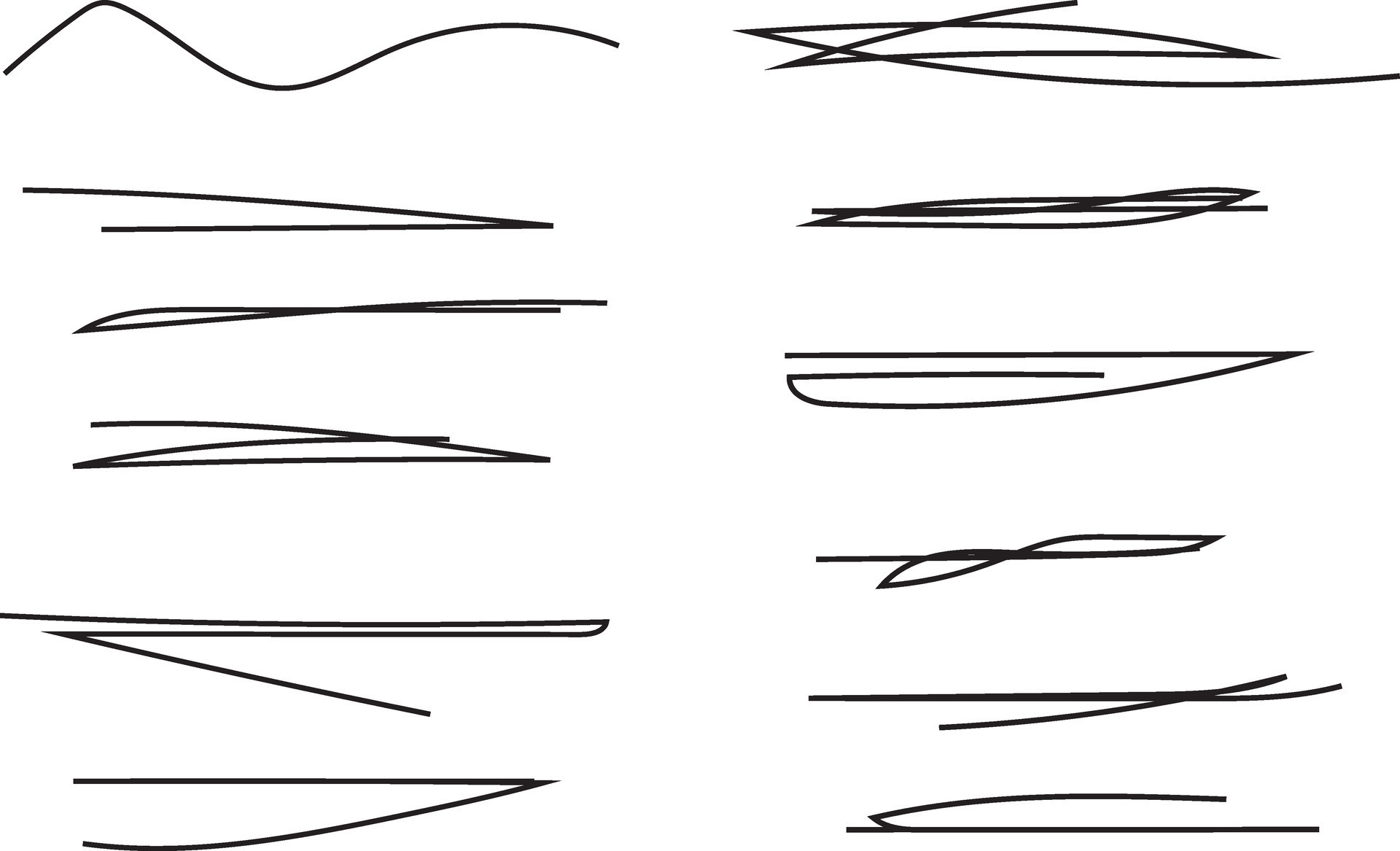 simple line underlines 47495600 Vector Art at Vecteezy