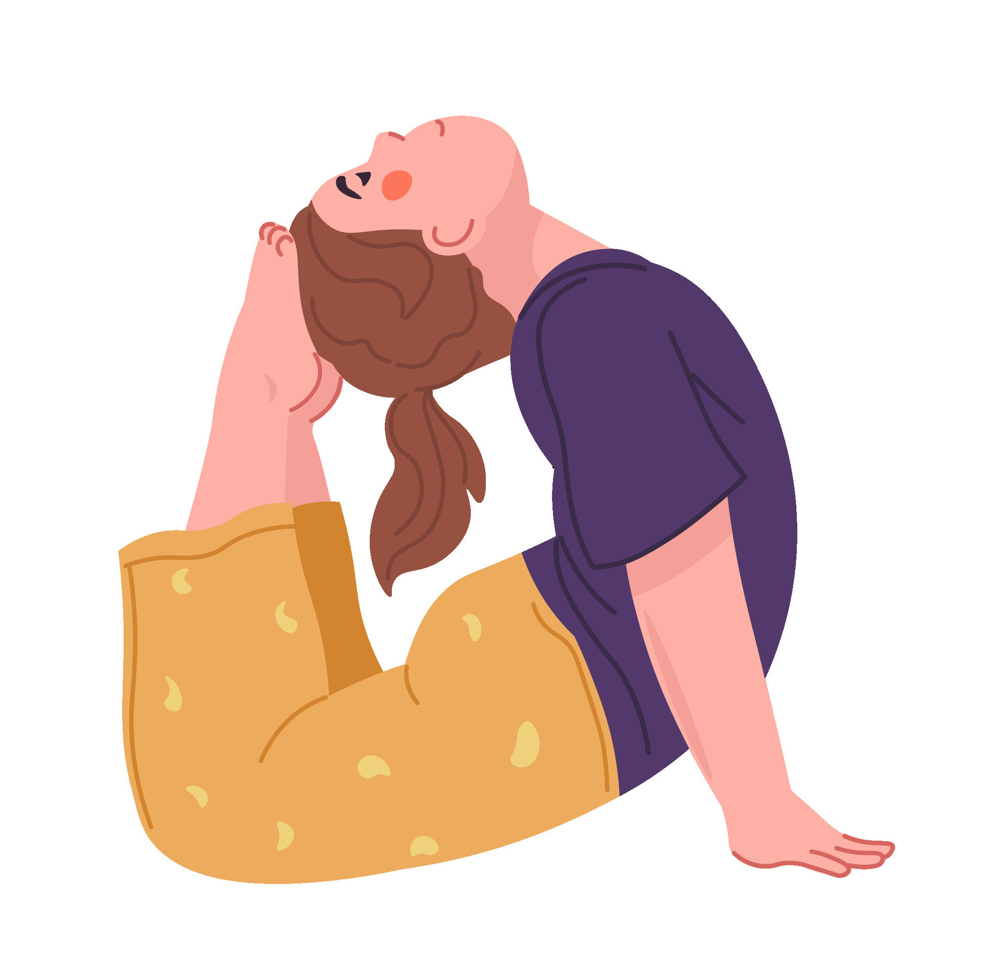 Woman in Deep Yoga Stretch 47495679 Vector Art at Vecteezy Woman in Deep Yoga Stretch 47495679 Vector Art at Vecteezy