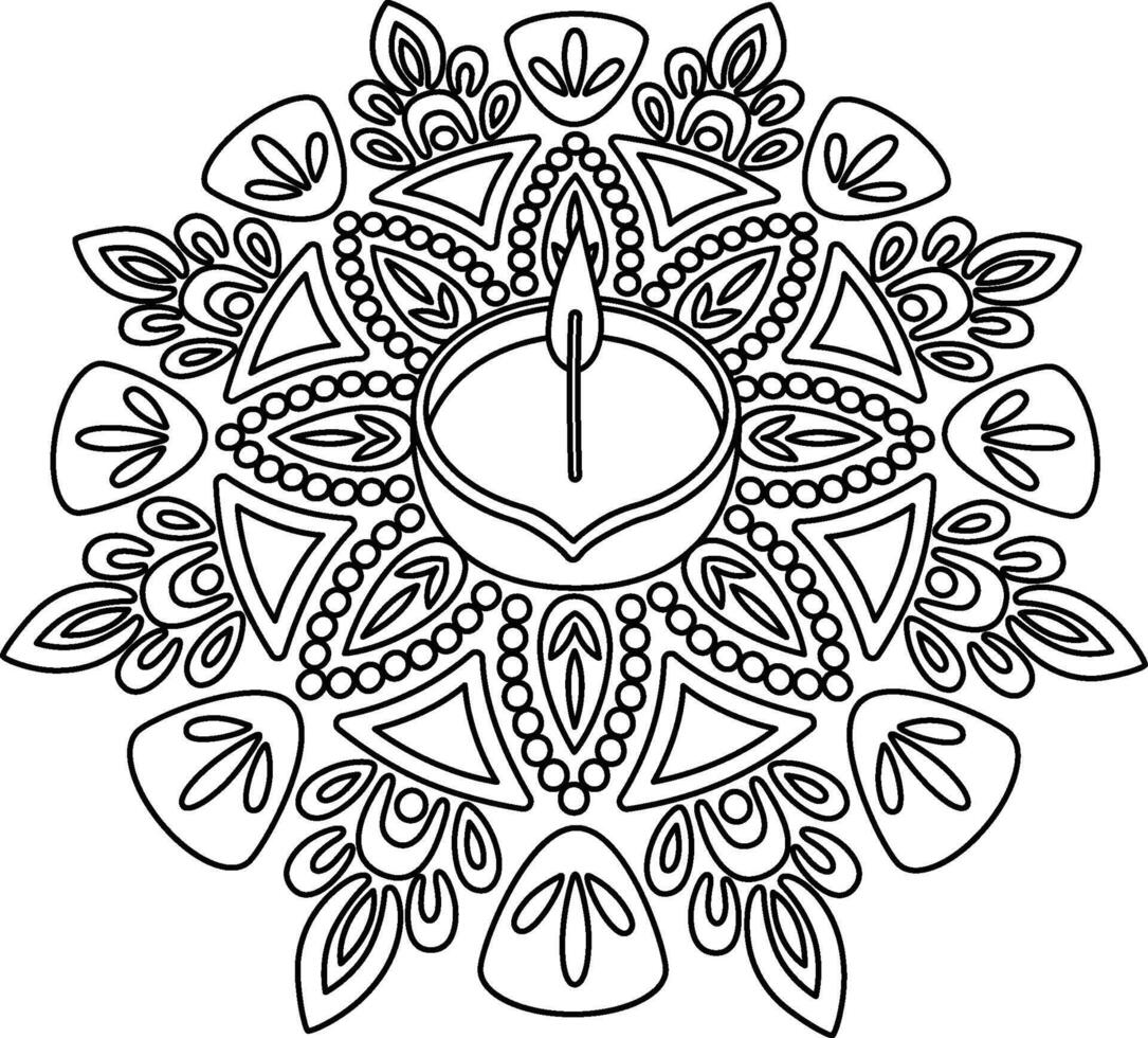 Diya Coloring Pages