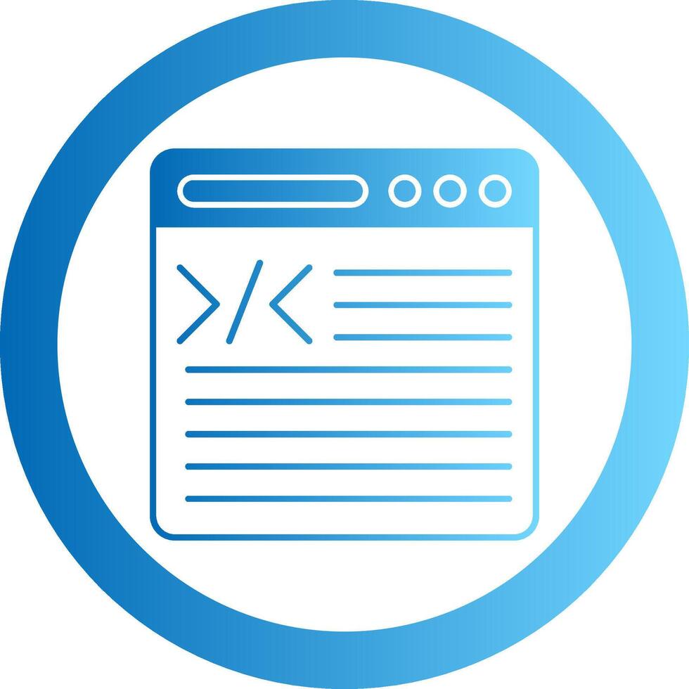 Coding Gradient Circle Icon 47498573 Vector Art at Vecteezy