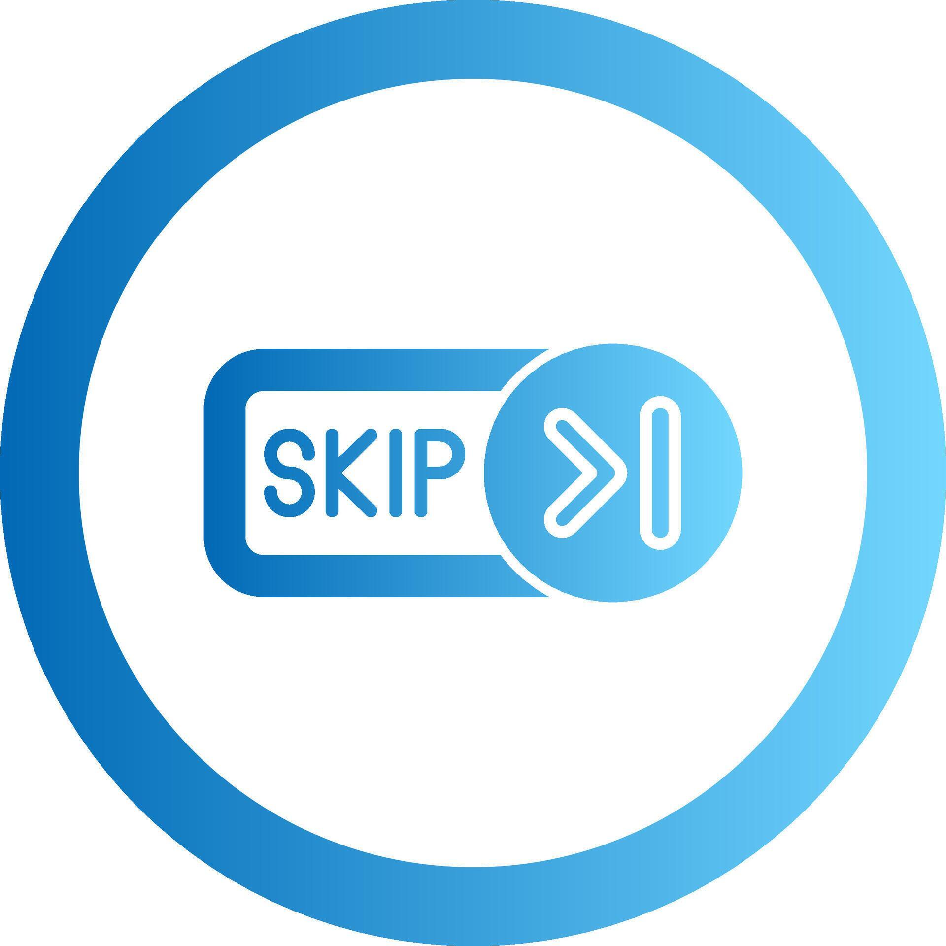 Skip Gradient Circle Icon 47498791 Vector Art at Vecteezy