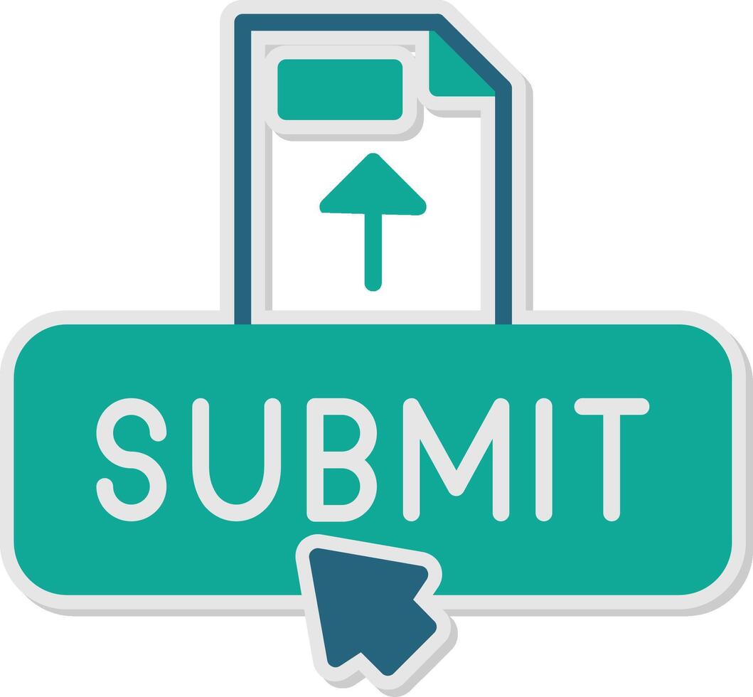 Submit Sticker Icon 47499375 Vector Art at Vecteezy