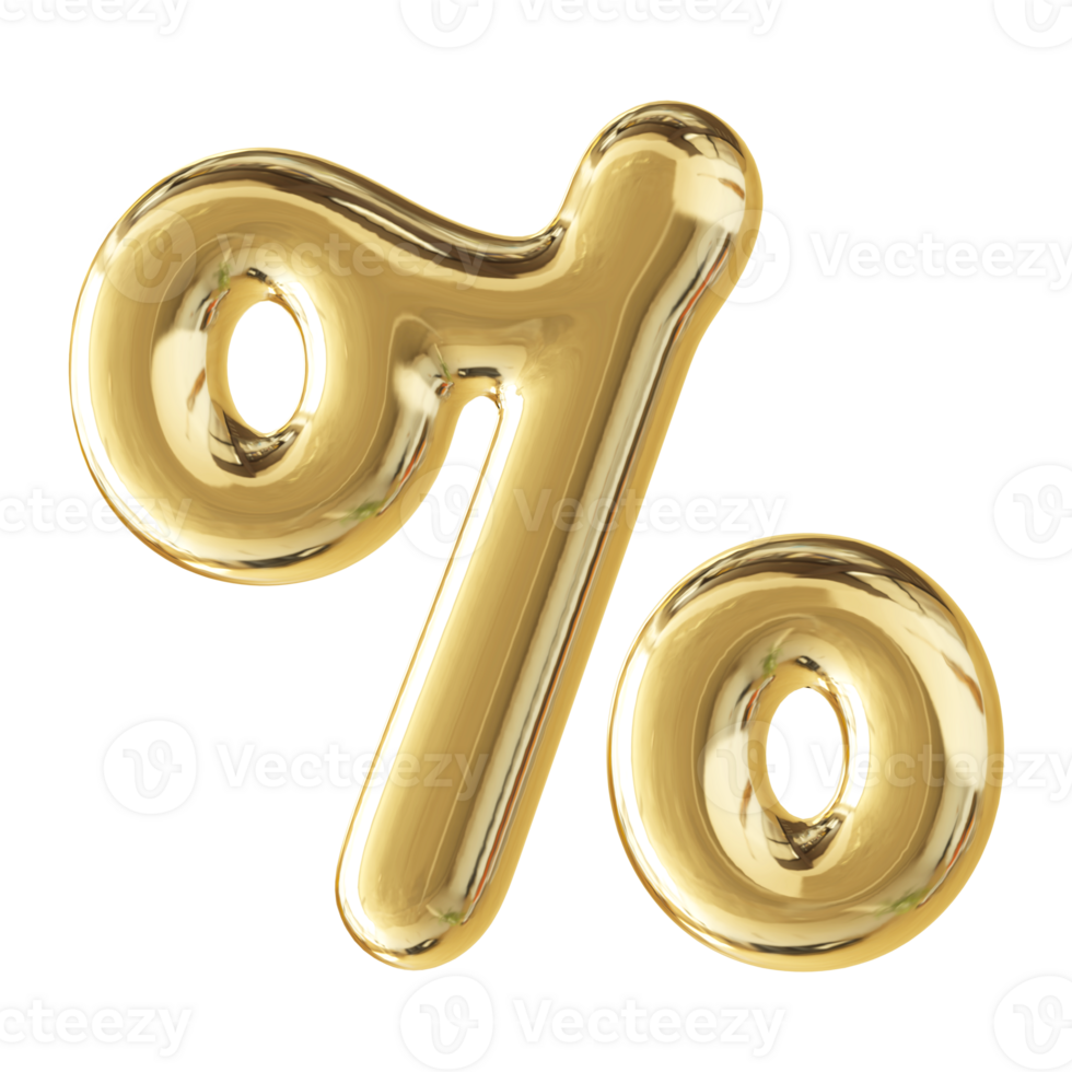 Gold Percent Symbol 47501358 Png