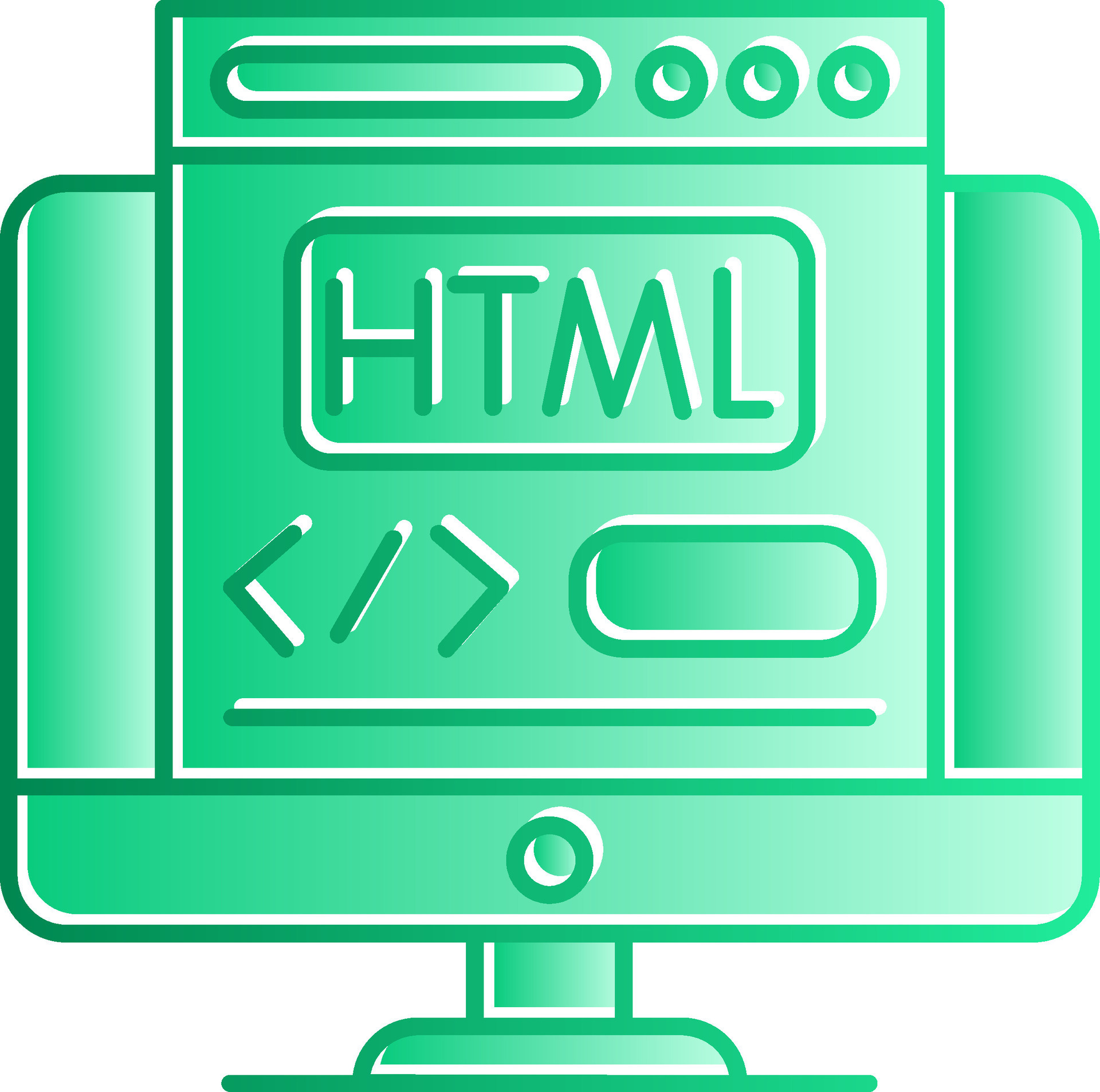 Html Gradient Slip Icon 47502578 Vector Art At Vecteezy