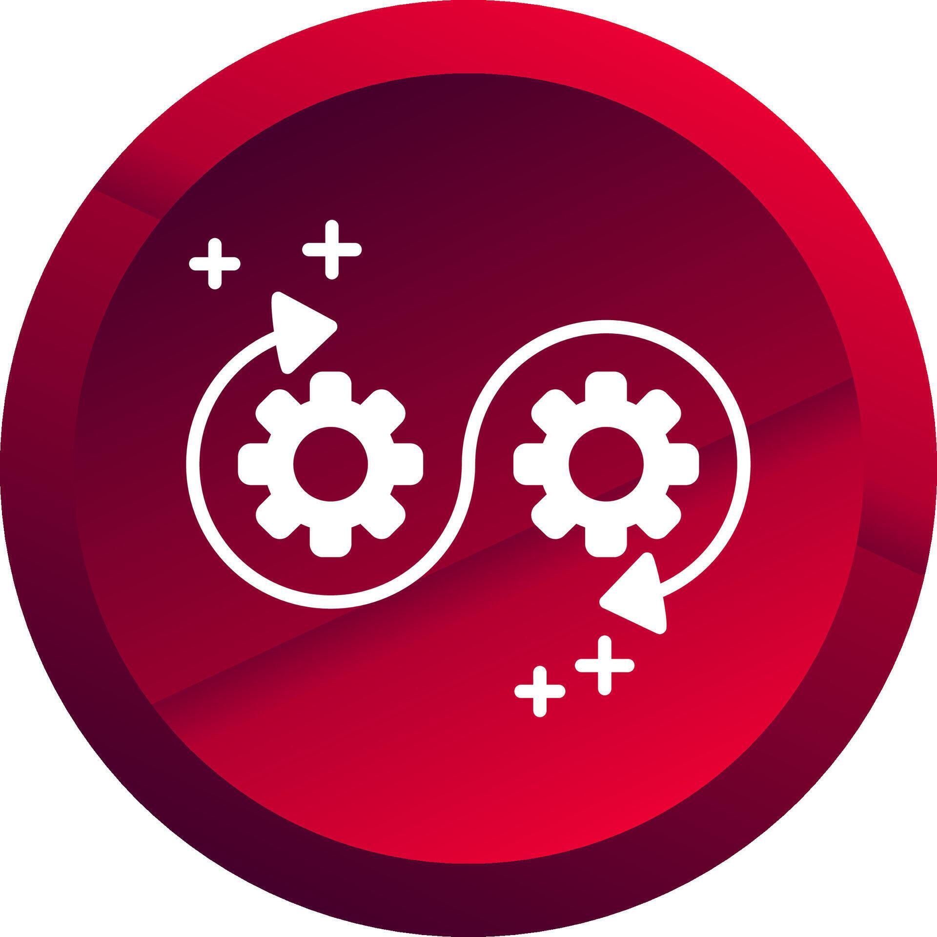 Devops Glyph Button Icon 47503316 Vector Art at Vecteezy