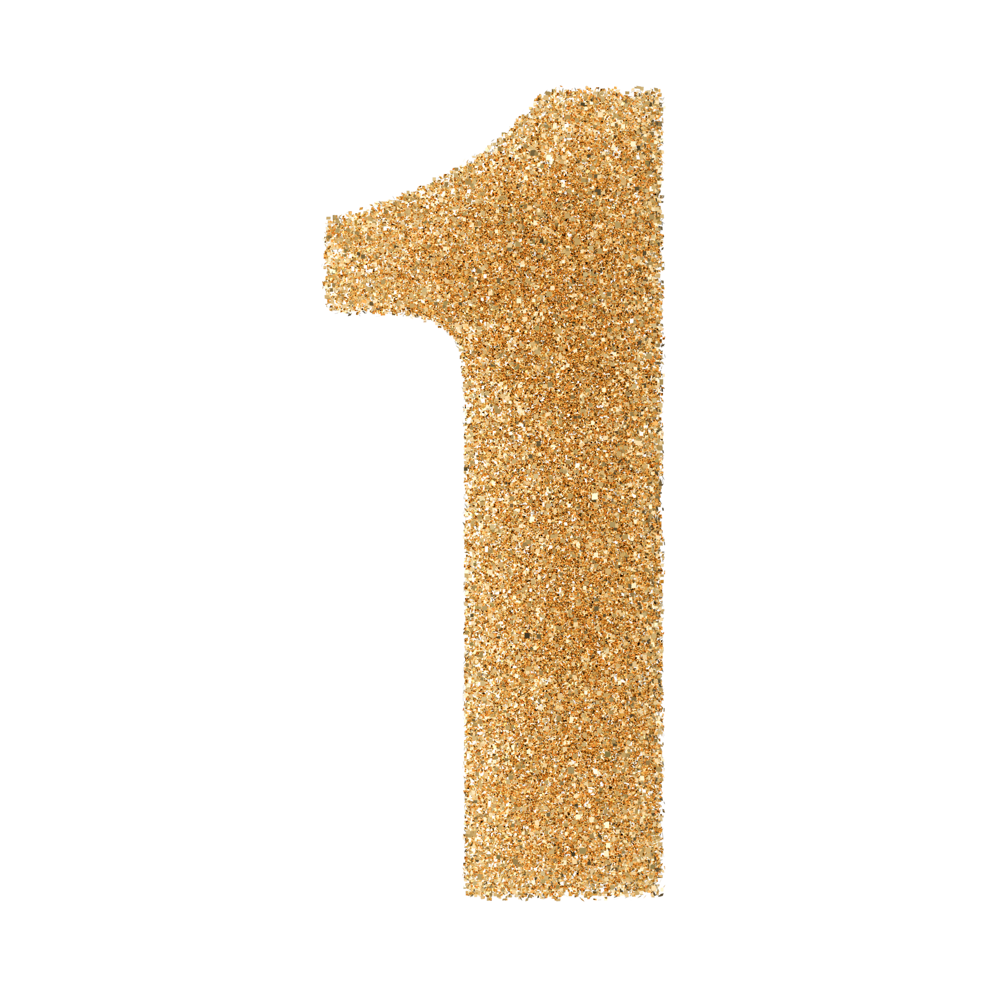 oro Brillantina número 1 47504224 PNG