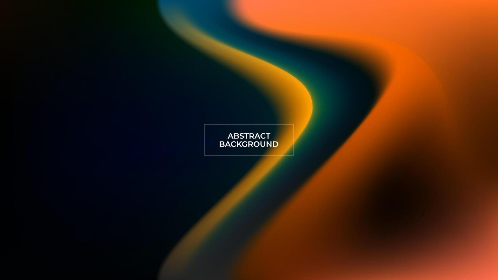 Abstract Dark Background Elegant Gradient Mesh Blue Orange Smooth Color