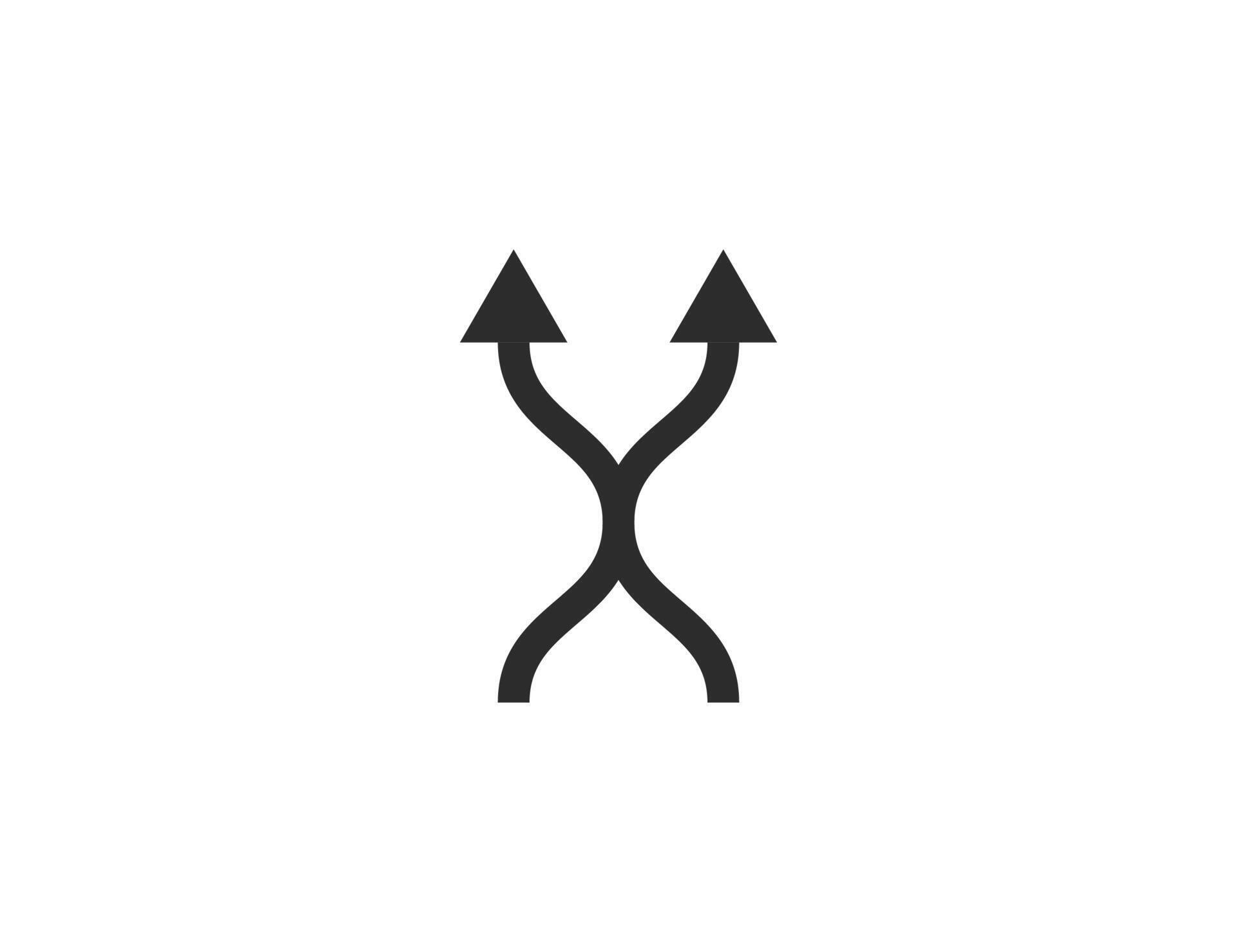 Arrow, two way, direction icon. illustration. Flat design. 47524243 ... Arrow, two way, direction icon. illustration. Flat design. 47524243 ...