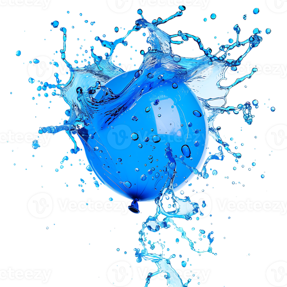 Water Balloon Splash 3D Illustration 47524631 PNG
