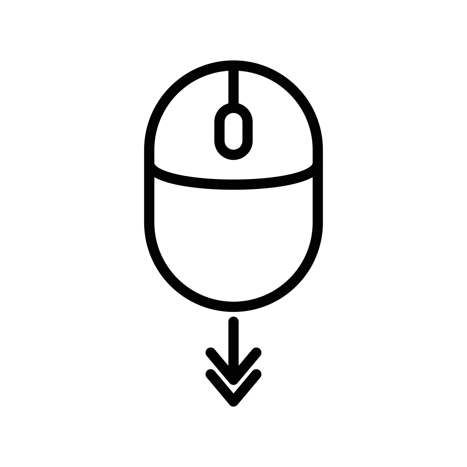 Scroll Down Icon Set Navigation Illustrations For Websites And User Interfaces 47525969 Vector