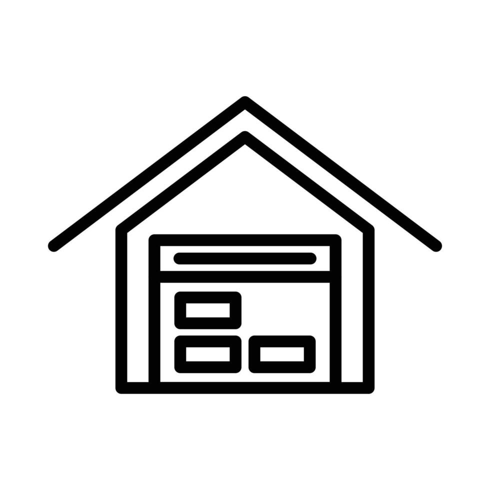 Warehouse icon Outline flat Icon 47526085 Vector Art at Vecteezy Warehouse icon Outline flat Icon 47526085 Vector Art at Vecteezy