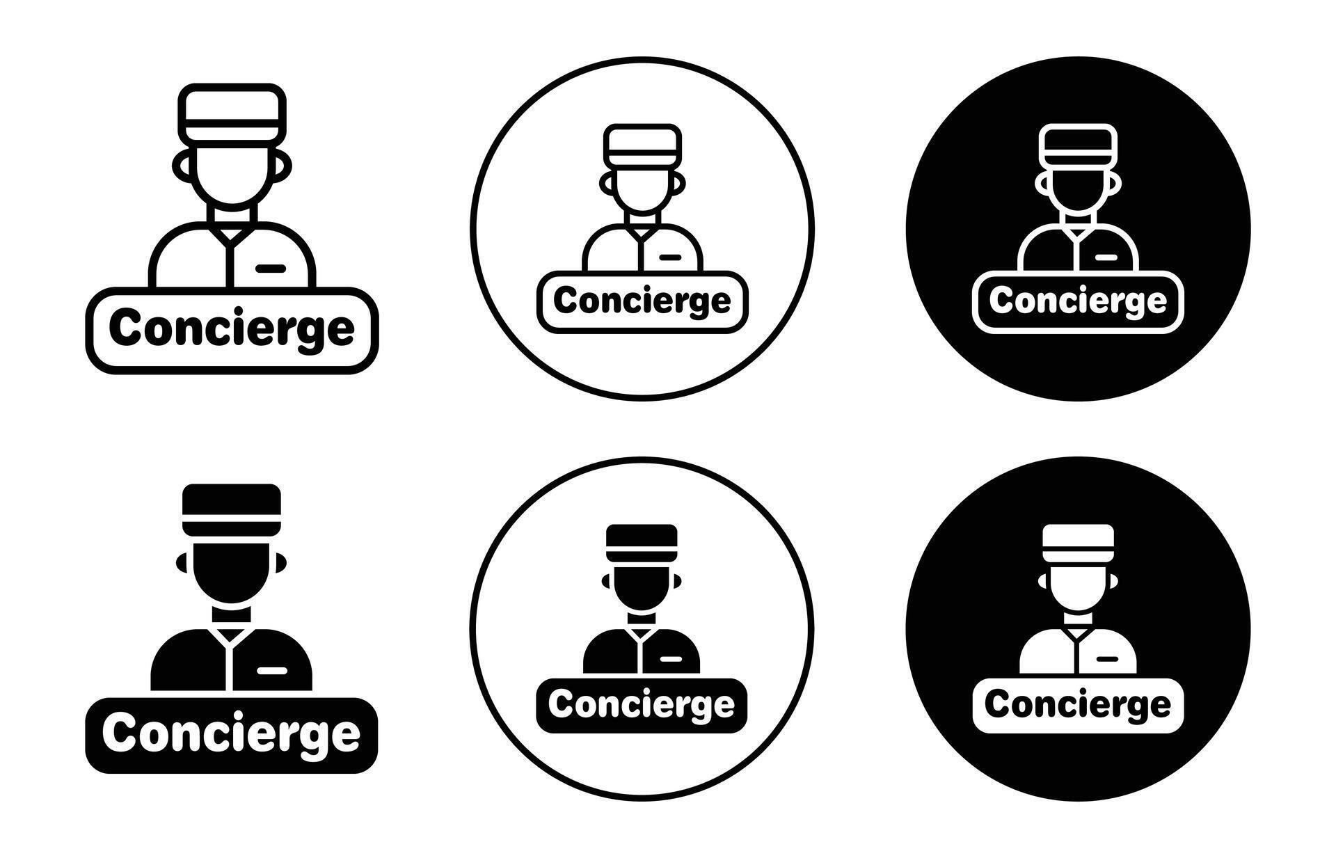 Concierge Icon logo collection set 47526277 Vector Art at Vecteezy