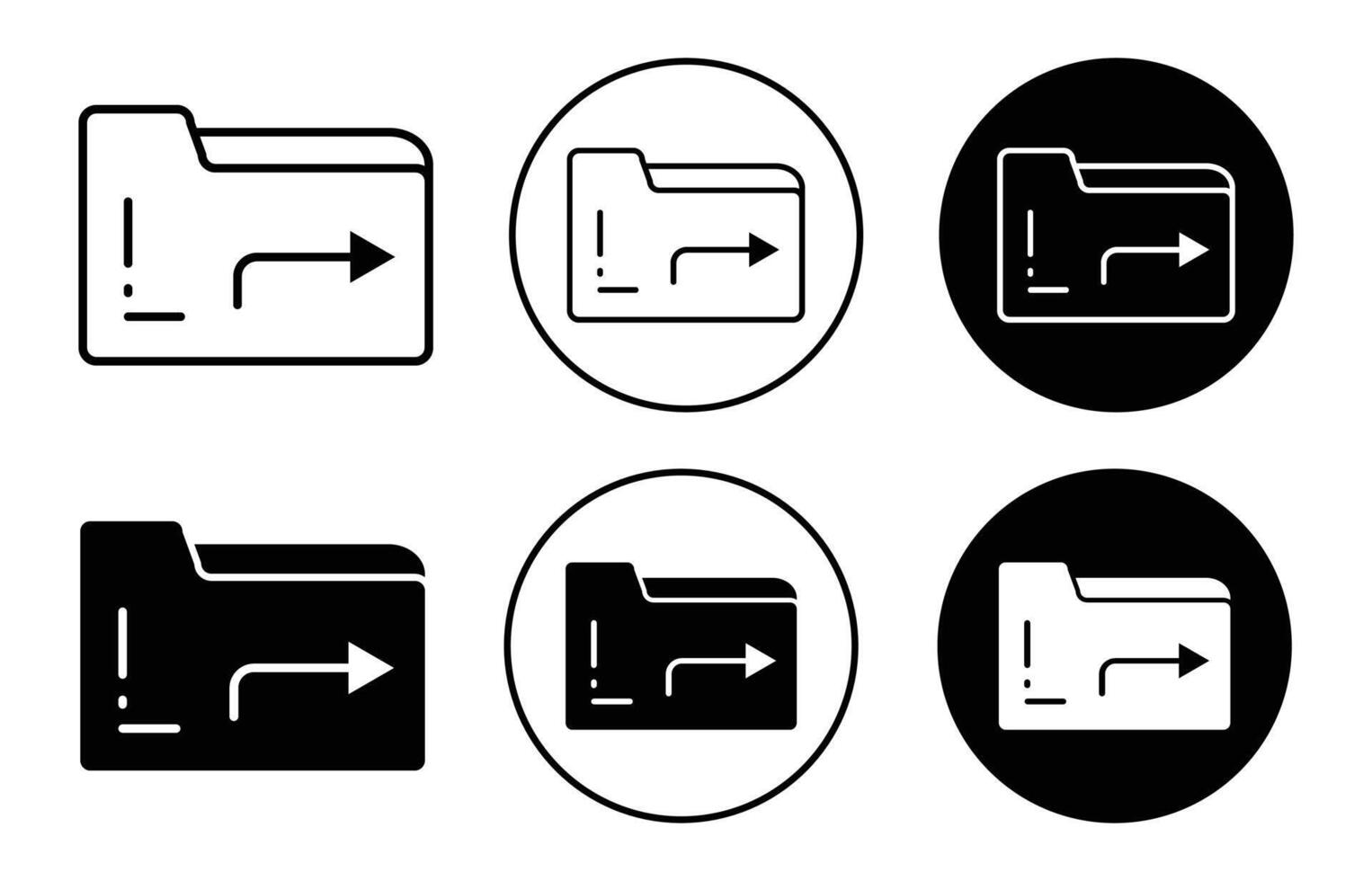 Share Folder Line Icon Logo Collection Set 47526574 Vector Art At Vecteezy