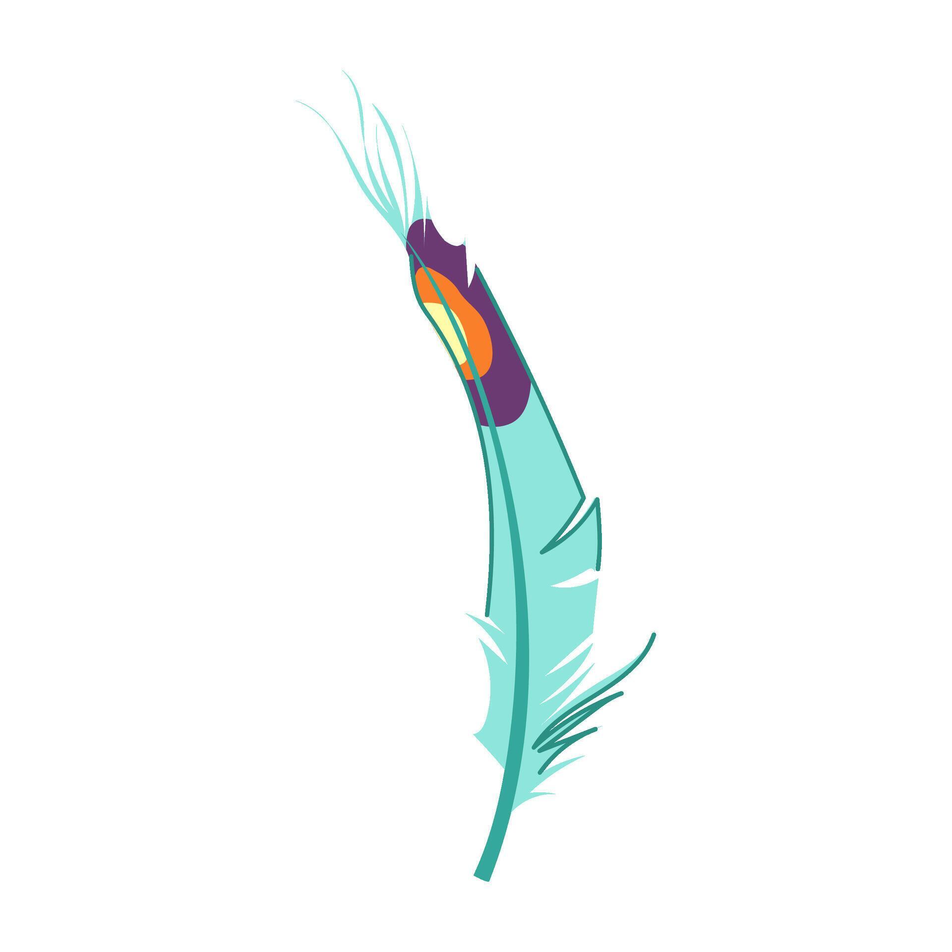 Texture Peacock Feather Cartoon Illustration 47527430 Vector Art At Vecteezy