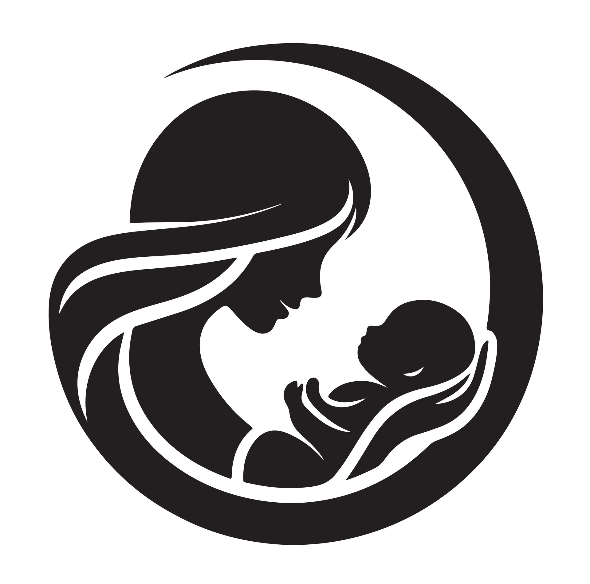 Mom and Baby logo design, Mom and baby logo template. illustration 47534488 Vector Art at Vecteezy