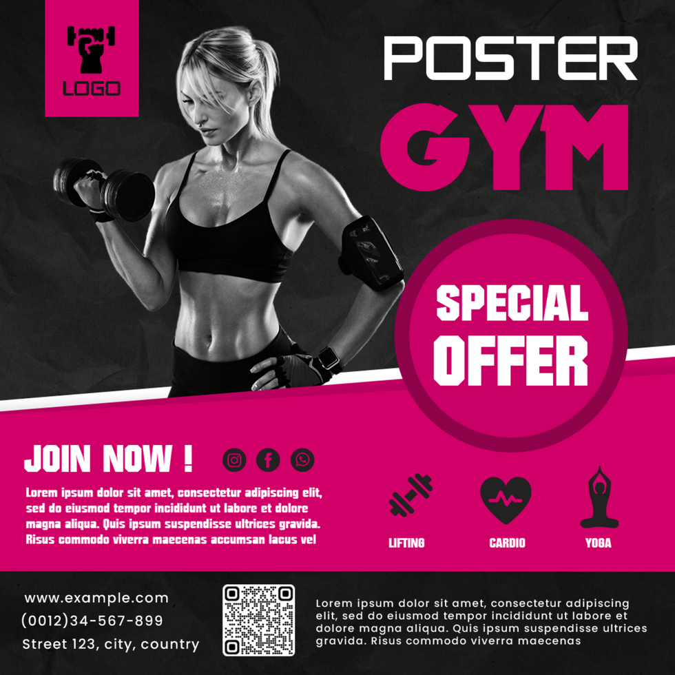 Female Gym poster 47537850 PSD Female Gym poster 47537850 PSD