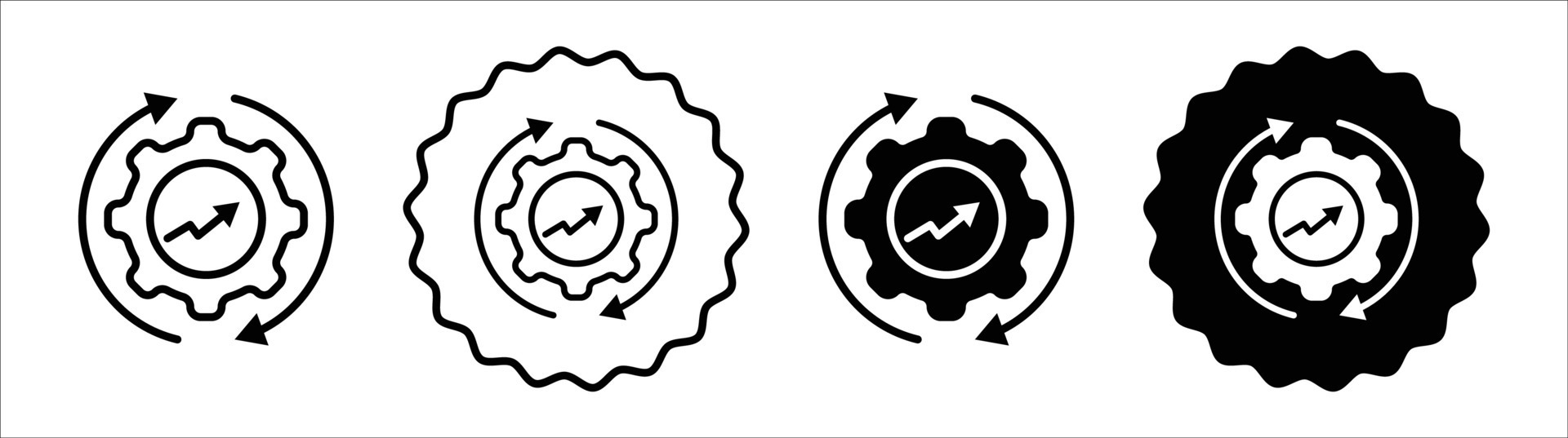 Boosting Productivity Icon Set Collection Boosting Productivity Outline Flat Icon 47539975