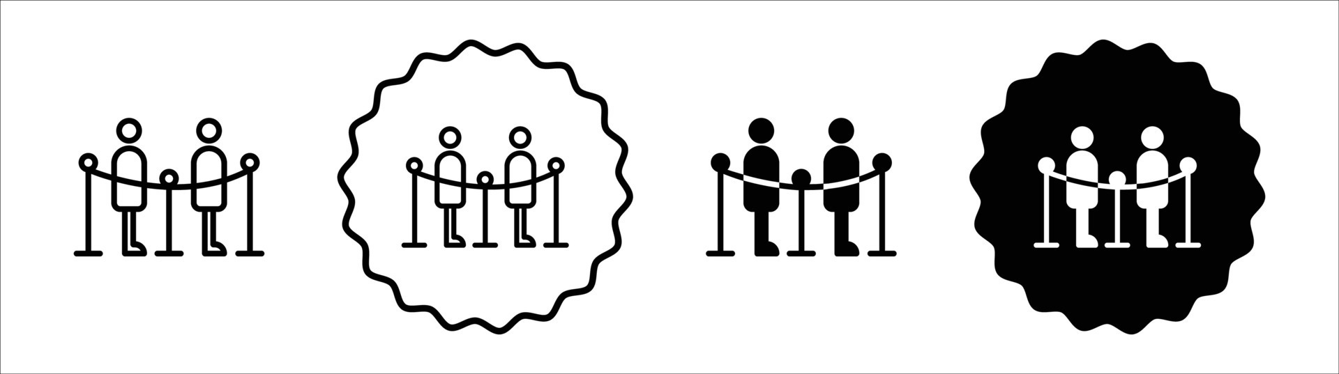 Queue icon set collection. Queue Outline flat Icon. 47540360 Vector Art ...