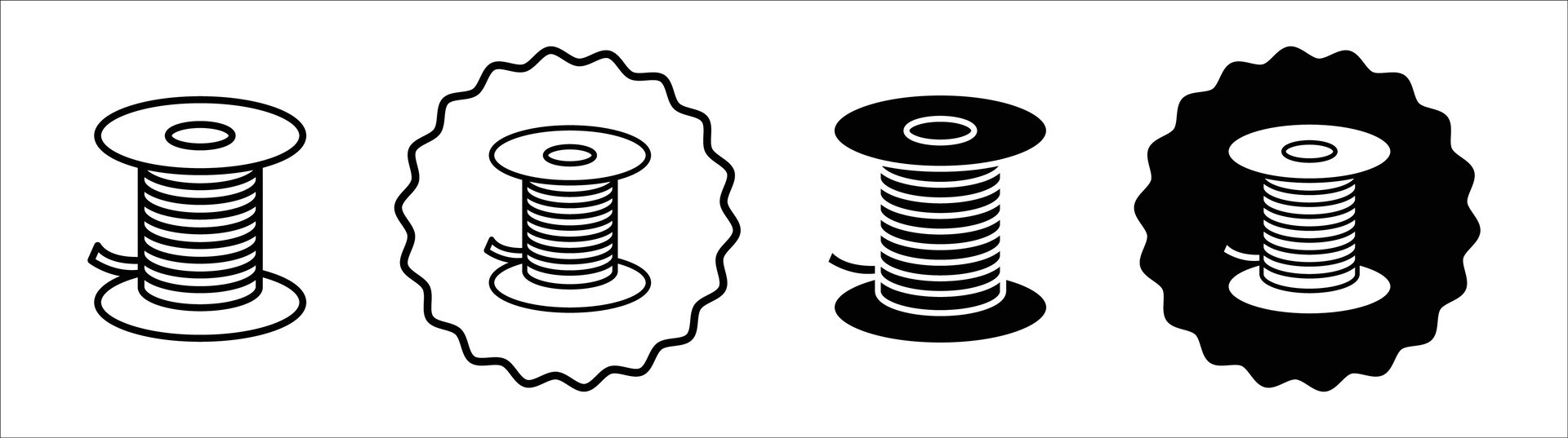 Wire Icon Set Collection Wire Outline Flat Icon 47540533 Vector Art