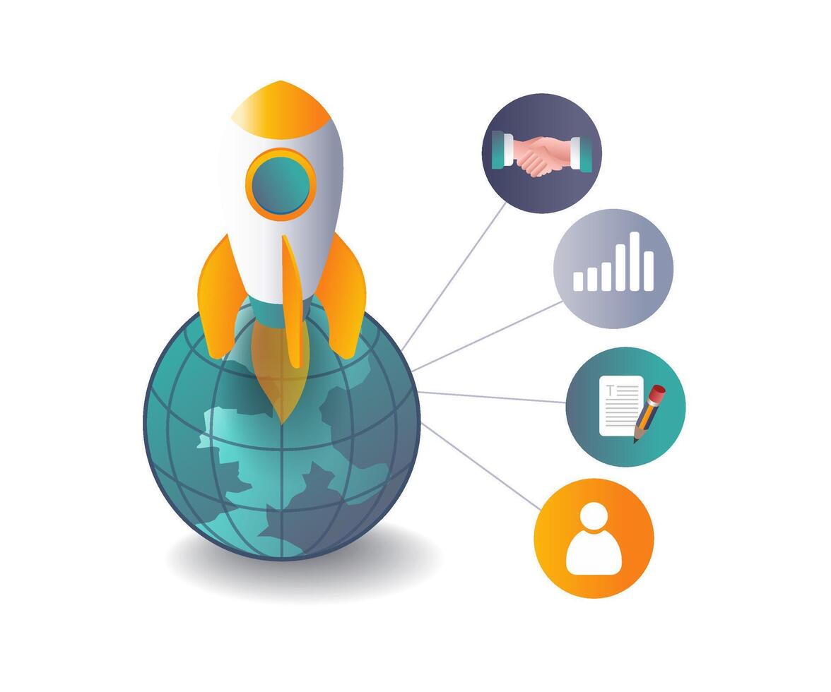 Developing a Technology Startup Network 47546781 Vector Art at Vecteezy