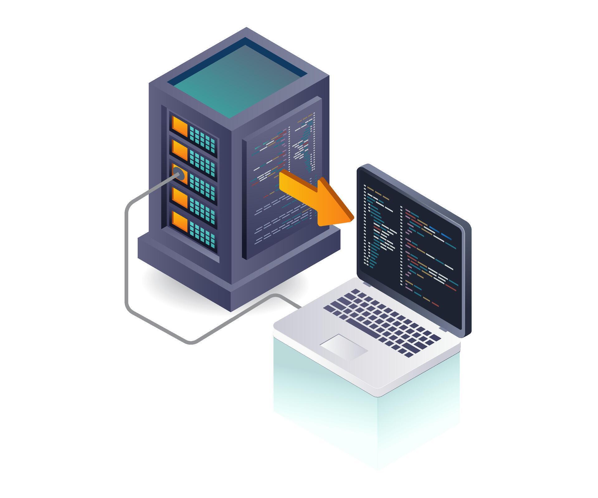 Programming Languages for Server side Development 47546861 Vector Art ...