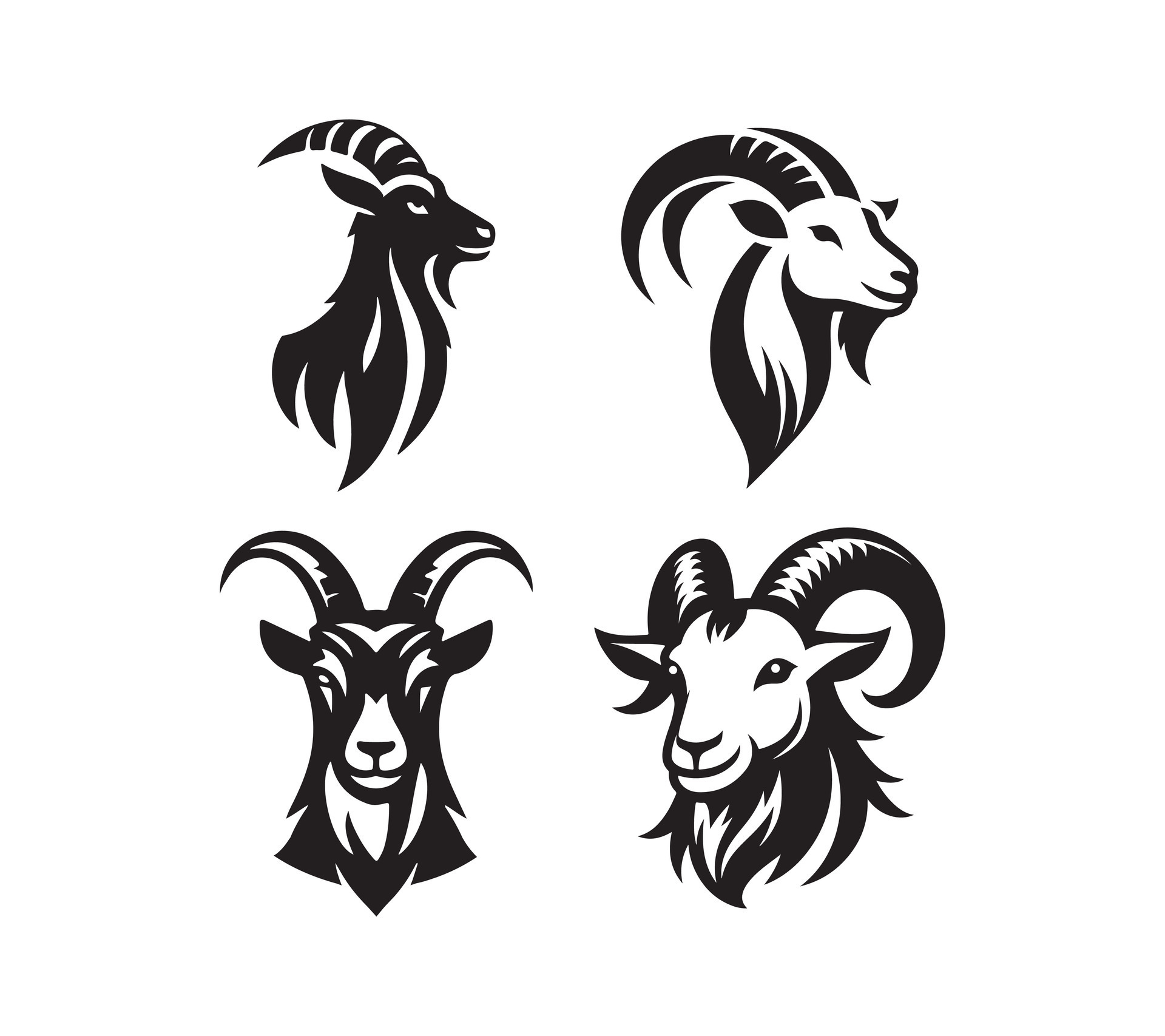goat silhouette illustration 47547810 Vector Art at Vecteezy