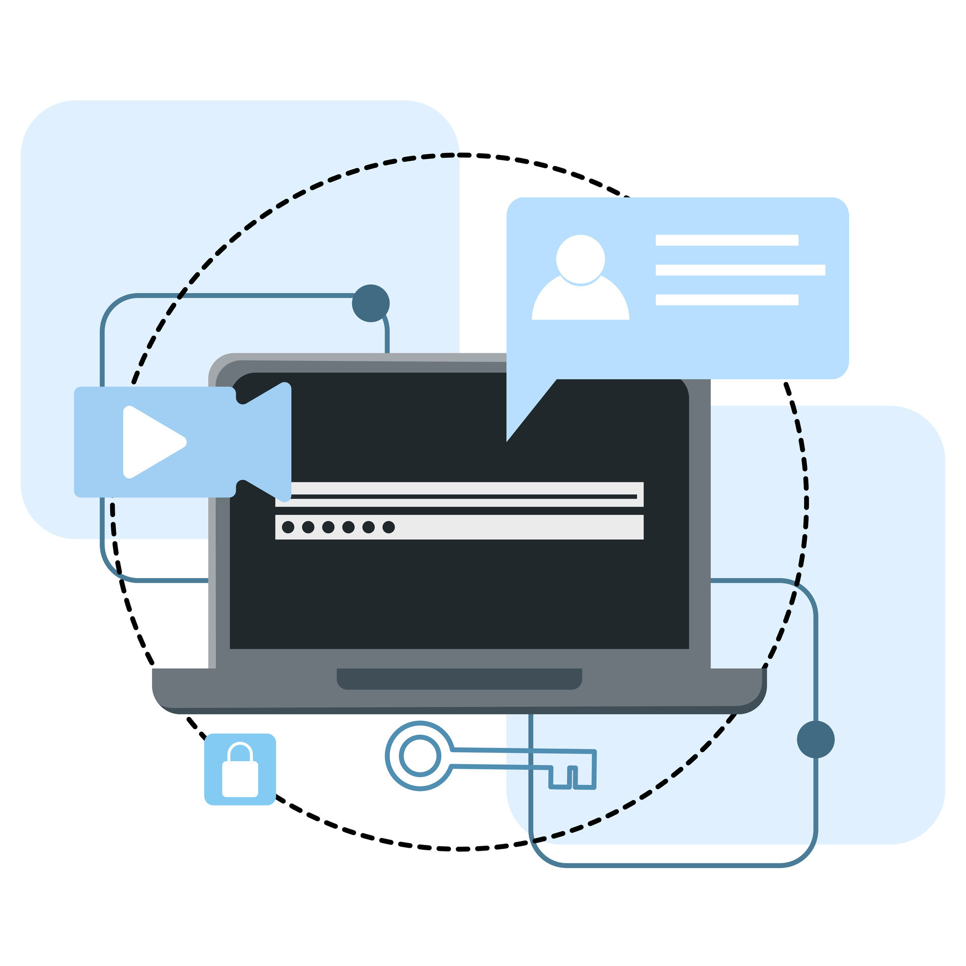 Concept Of Cyber Data Security Internet Security Or Information