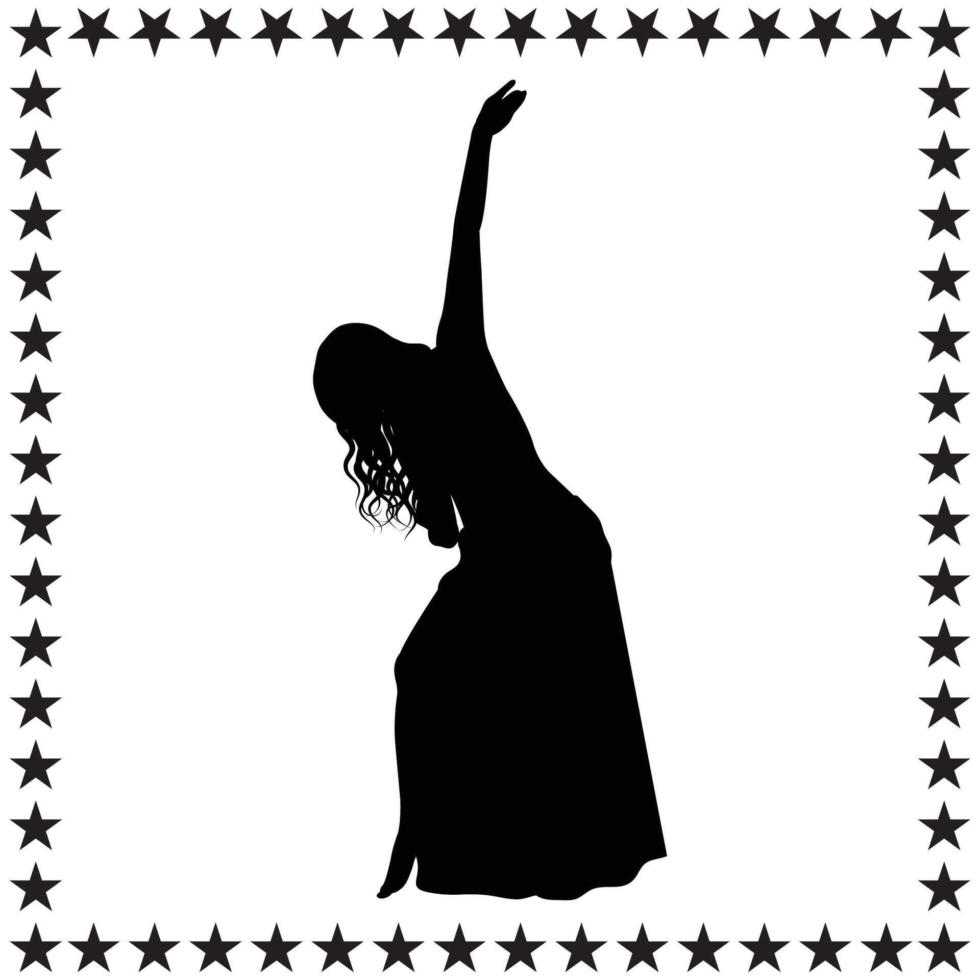 Belly Dancer Silhouette Illustration Belly Dancer Silhouette Belly Dancer Silhouette Art On