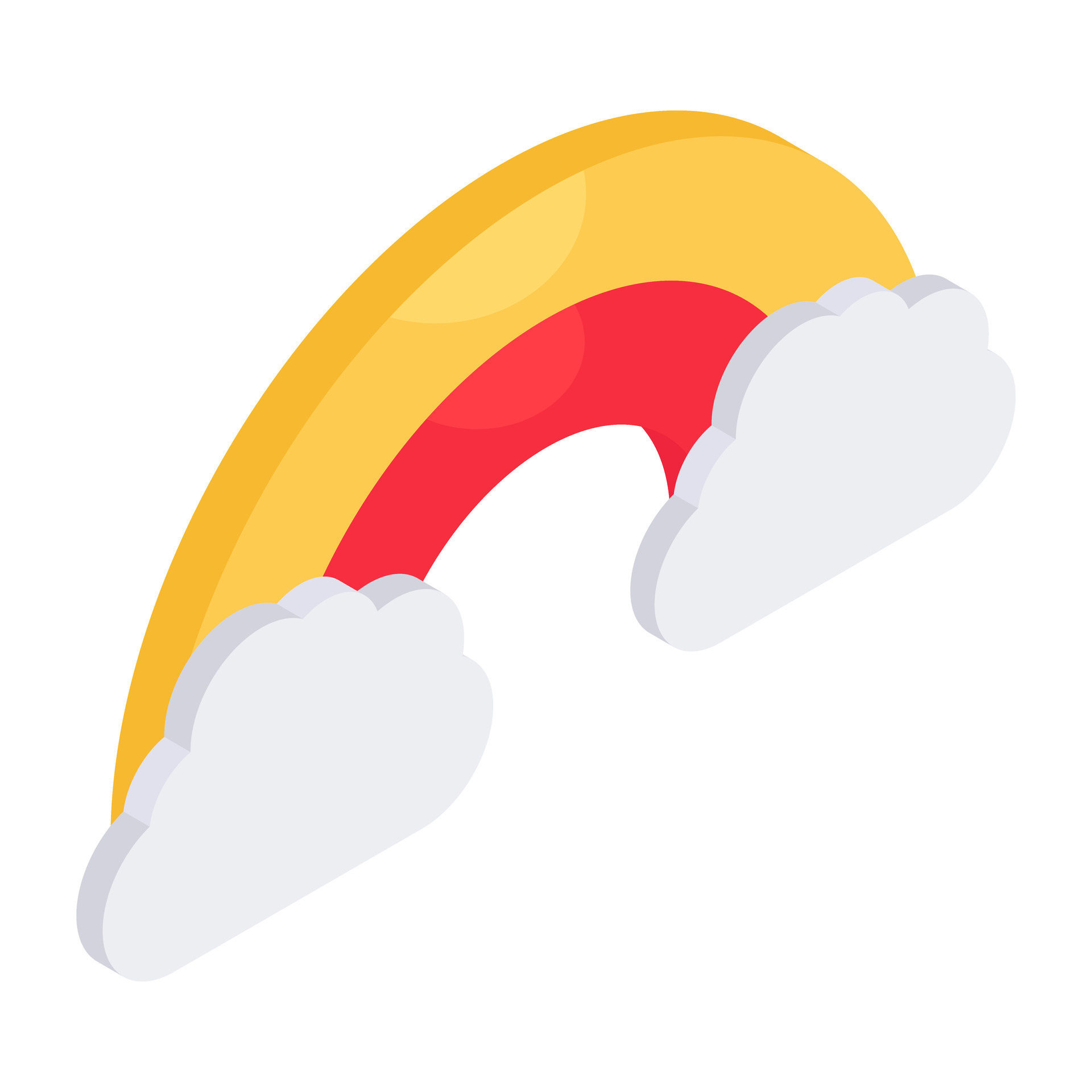 An eye catching icon of rainbow, isometric style 47558943 Vector Art at ... An eye catching icon of rainbow, isometric style 47558943 Vector Art at ...