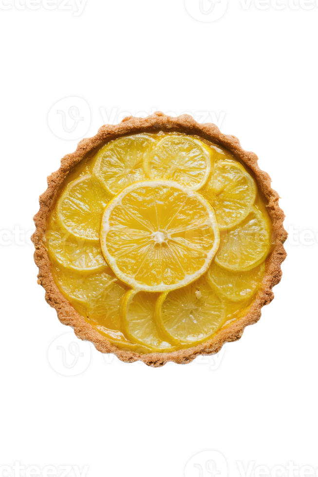 Close Up Of A Lemon Tart 47562584 Png