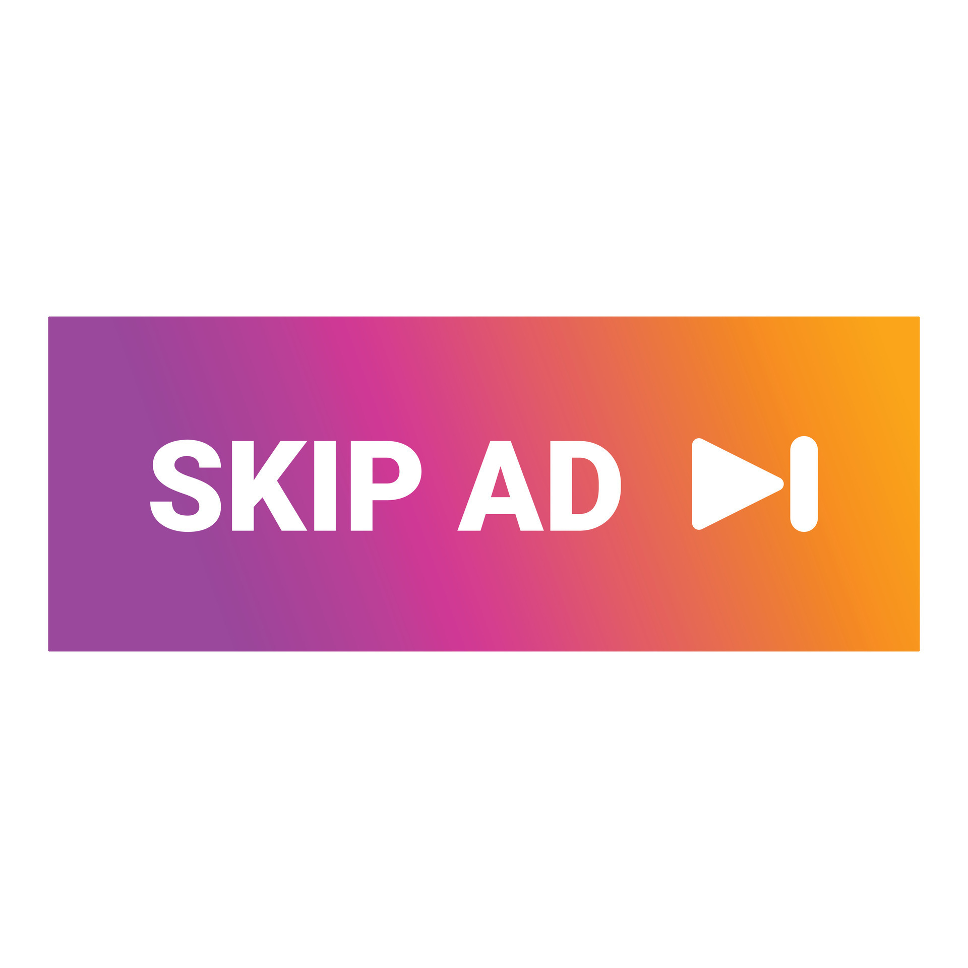 Skip ad button with gradient from purple to orange is displaying skip ad sign 47565925 Vector ...