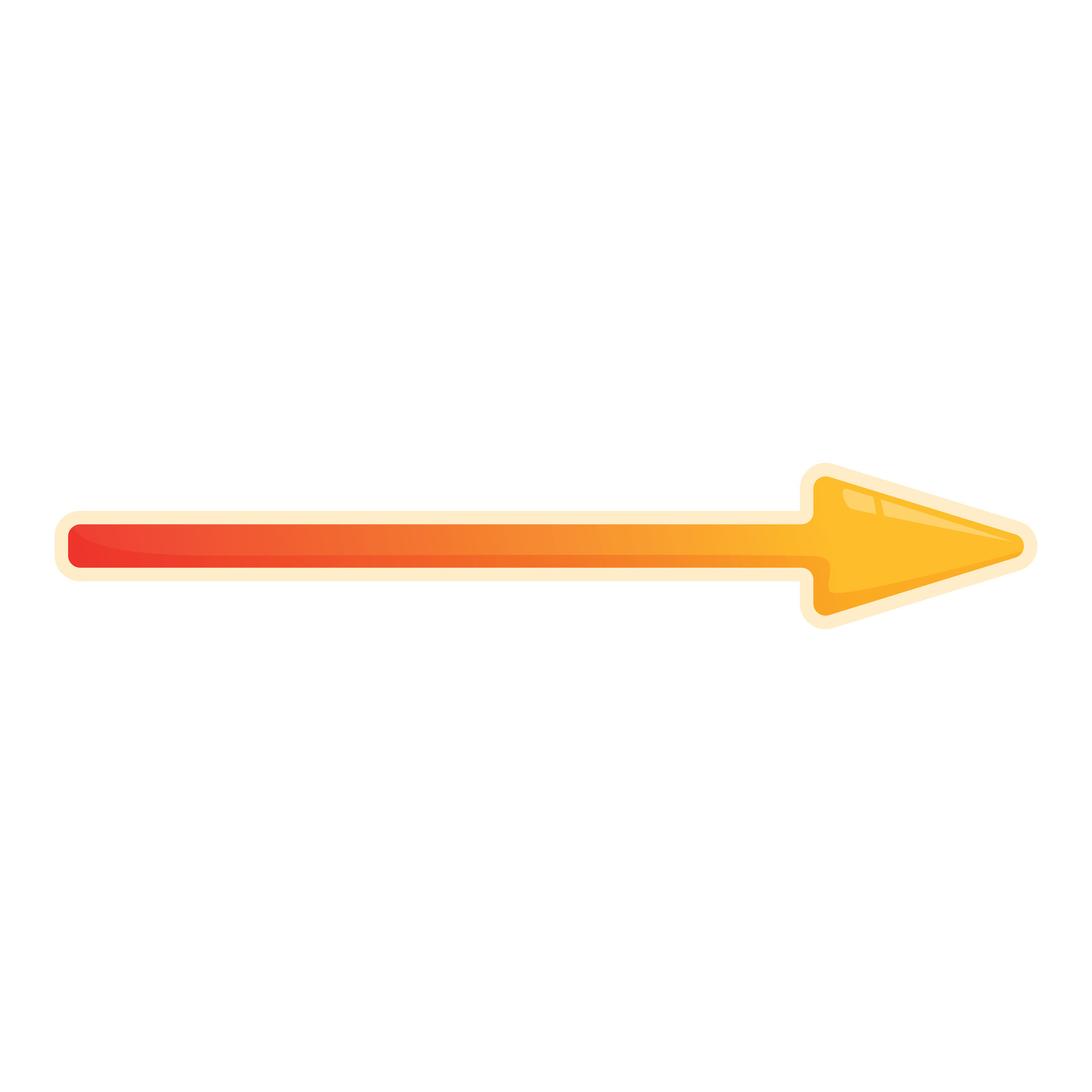 Gradient arrow pointing right with red to yellow gradient 47566013 ...