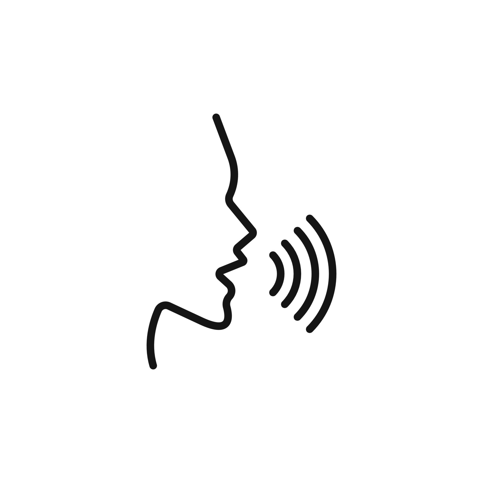 Voice recognition icon logo sign outline 47567884 Vector Art at Vecteezy