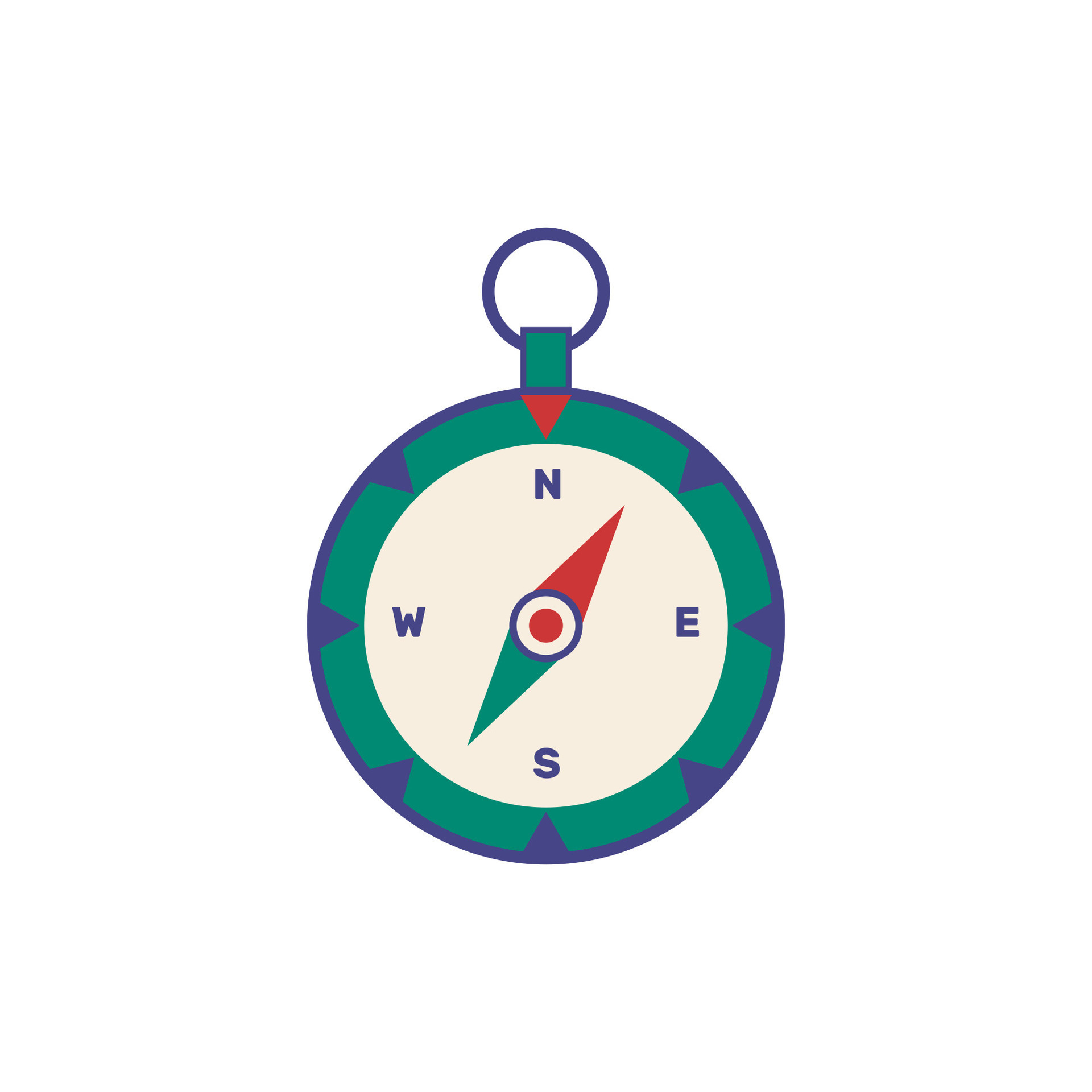 Compass Icon Simple Element From Port Collection Creative Compass Icon For Web Design